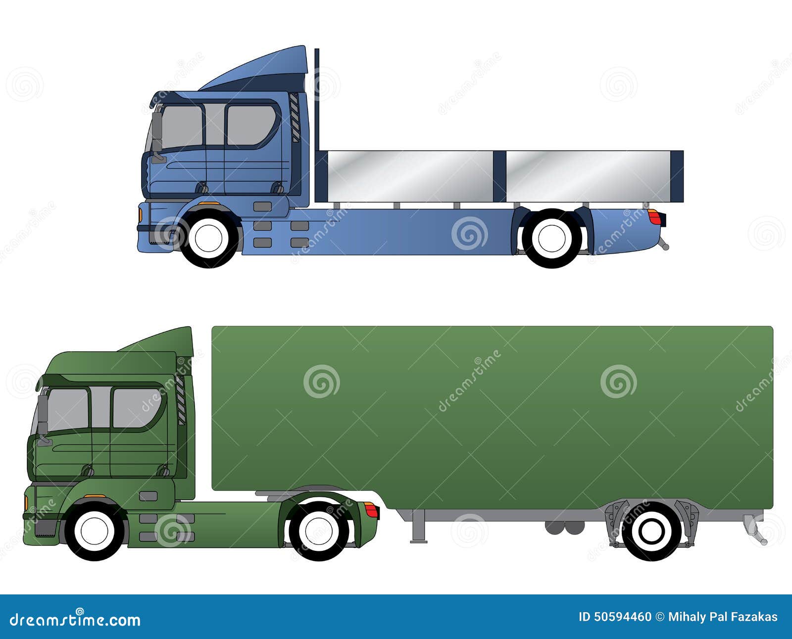 Double Cab Trucks with Various Chassis Stock Vector - Illustration of ...