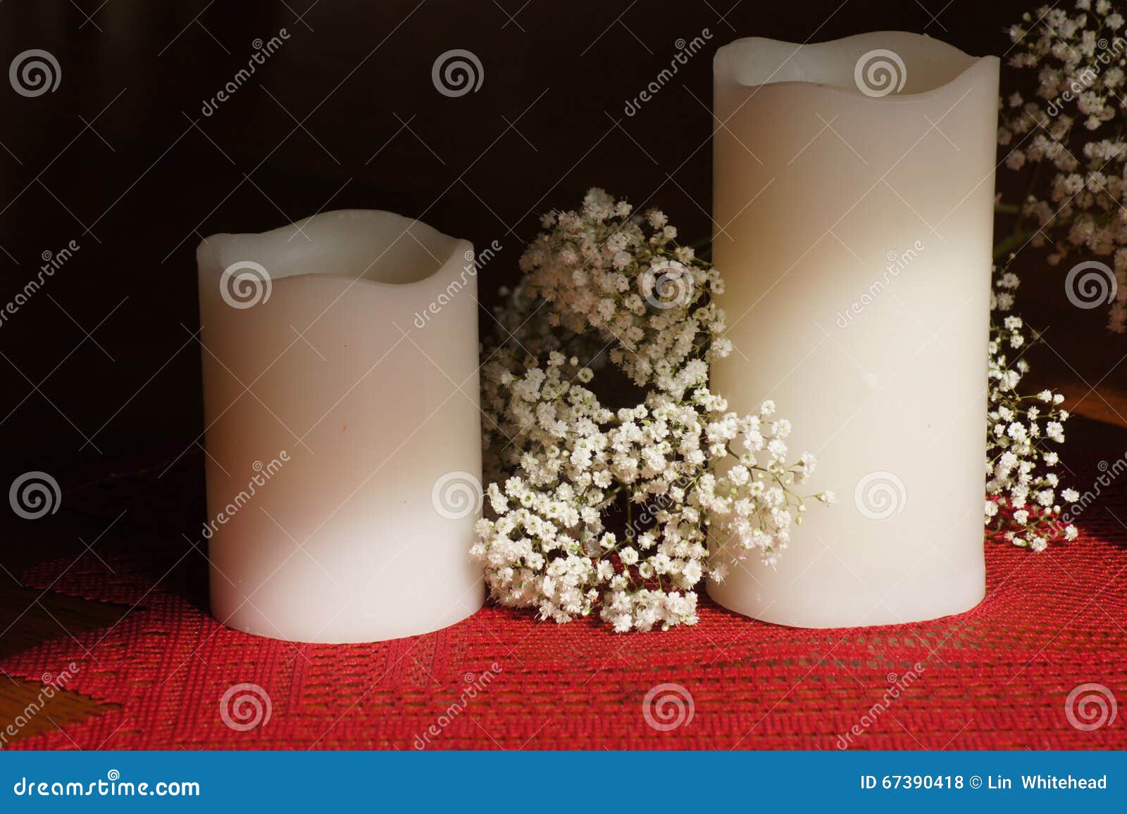 Double Candles stock photo. Image of celebrate, shadows - 67390418
