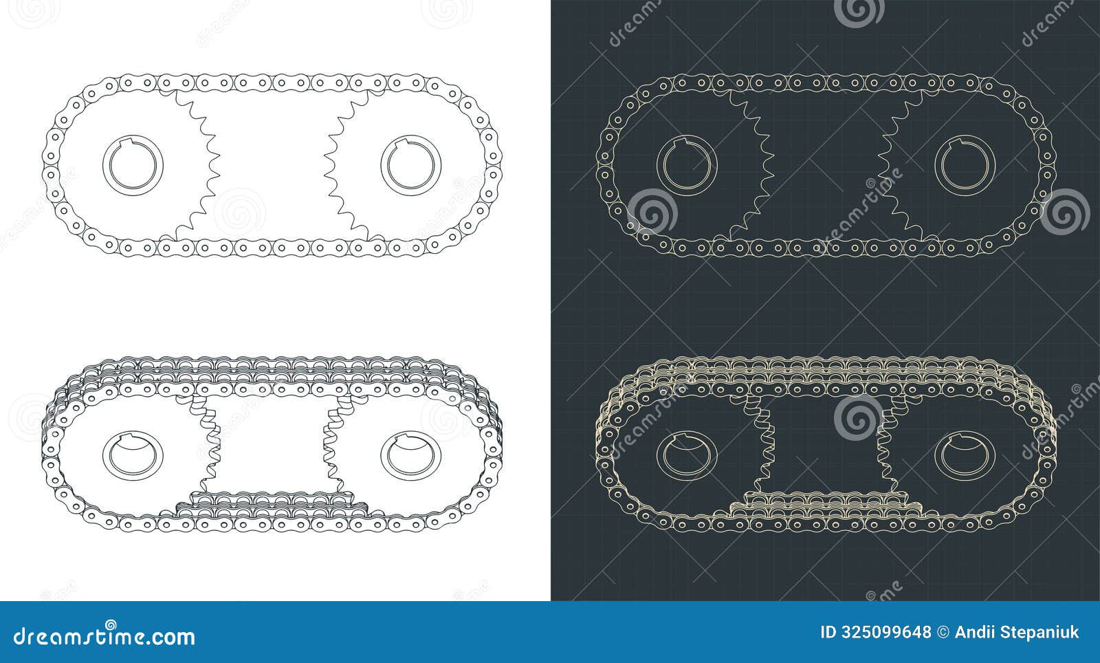 Drawings Of Double Door Refrigerators In Black Lines Cartoon Vector ...