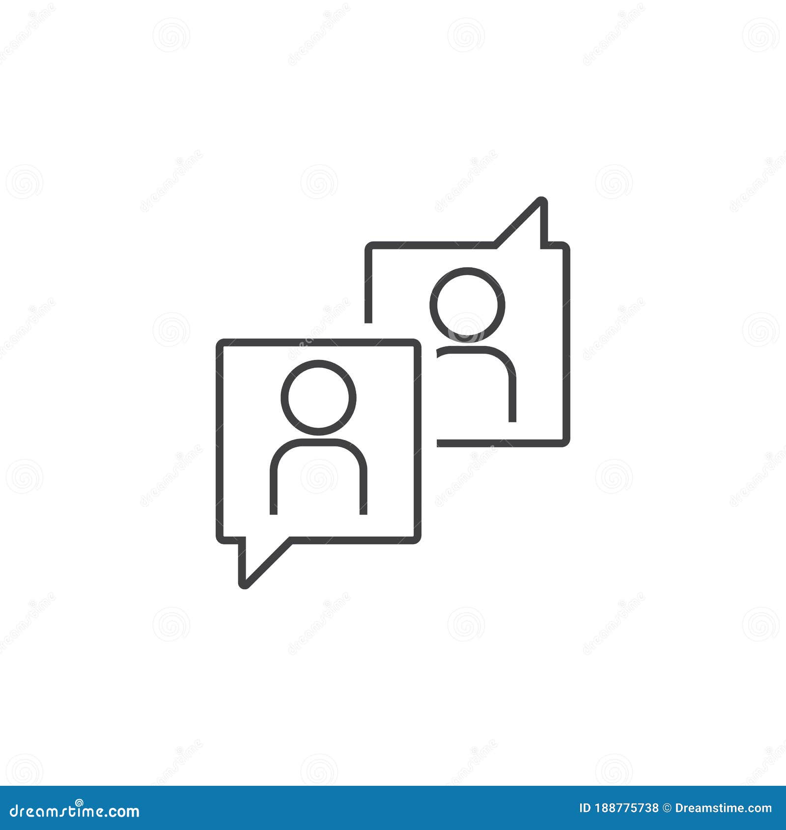 Double, Chat, Communication Icon. Element of Marketing and Advertising ...