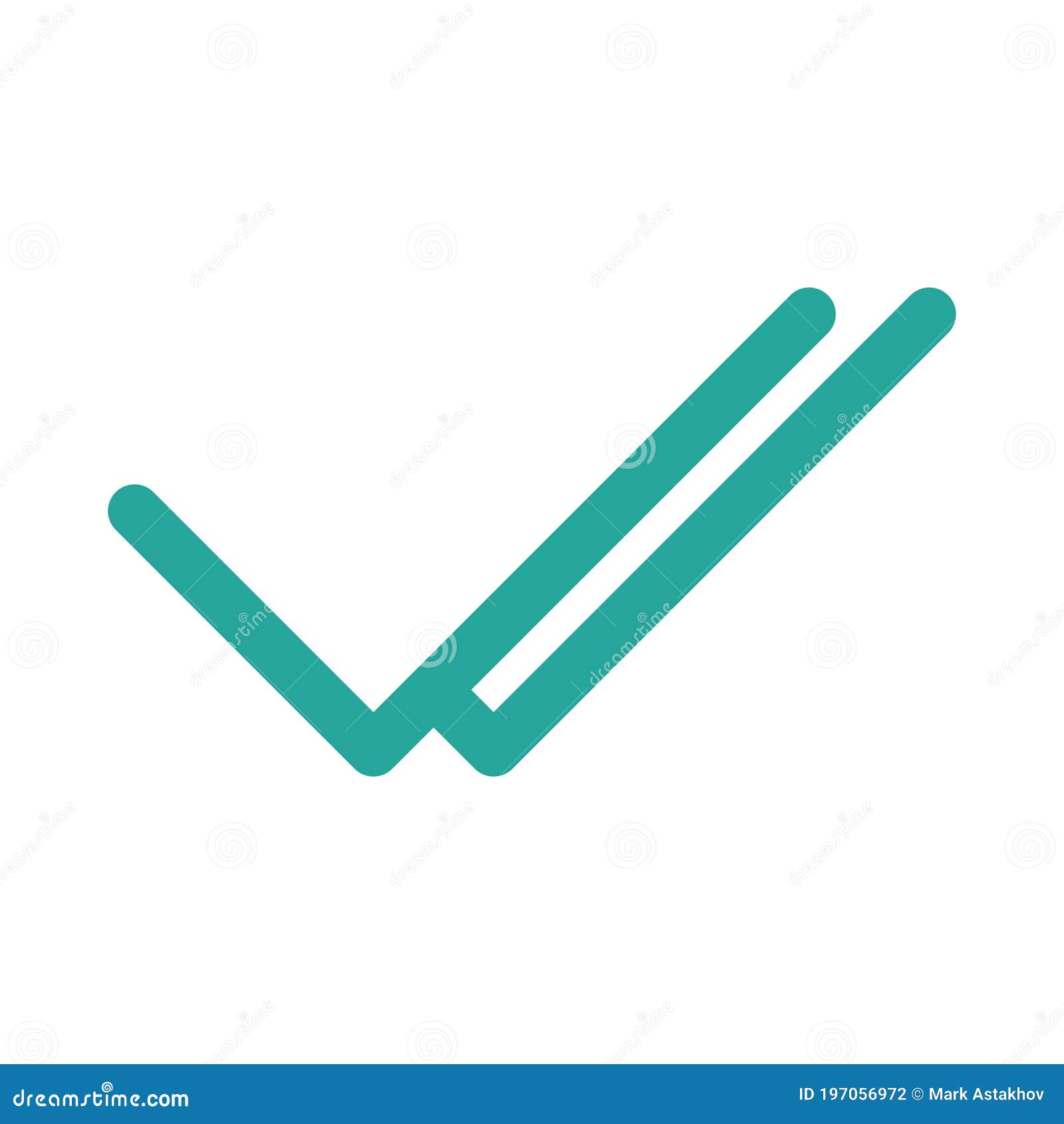 Checkmark Correct Tick Icon. Confirm Approval Checklist Done Vector ...