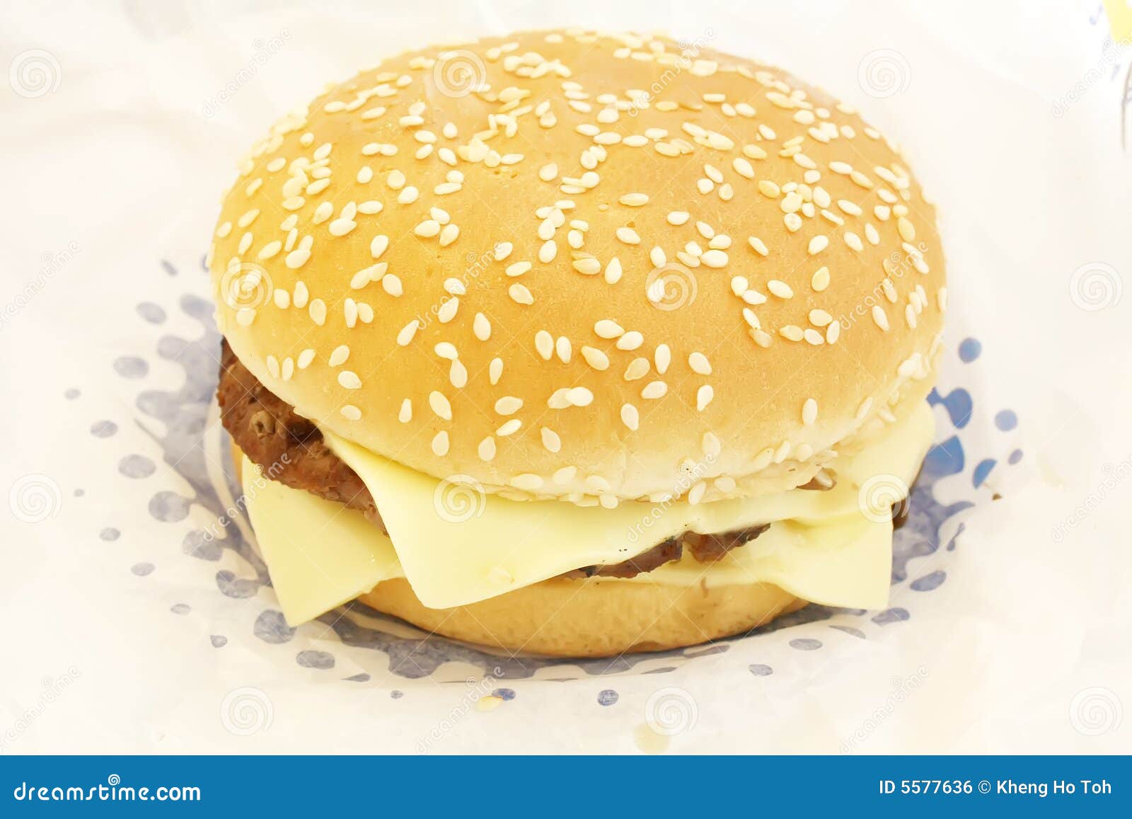 Double Cheese Burger stock photo. Image of fastfood, double - 5577636