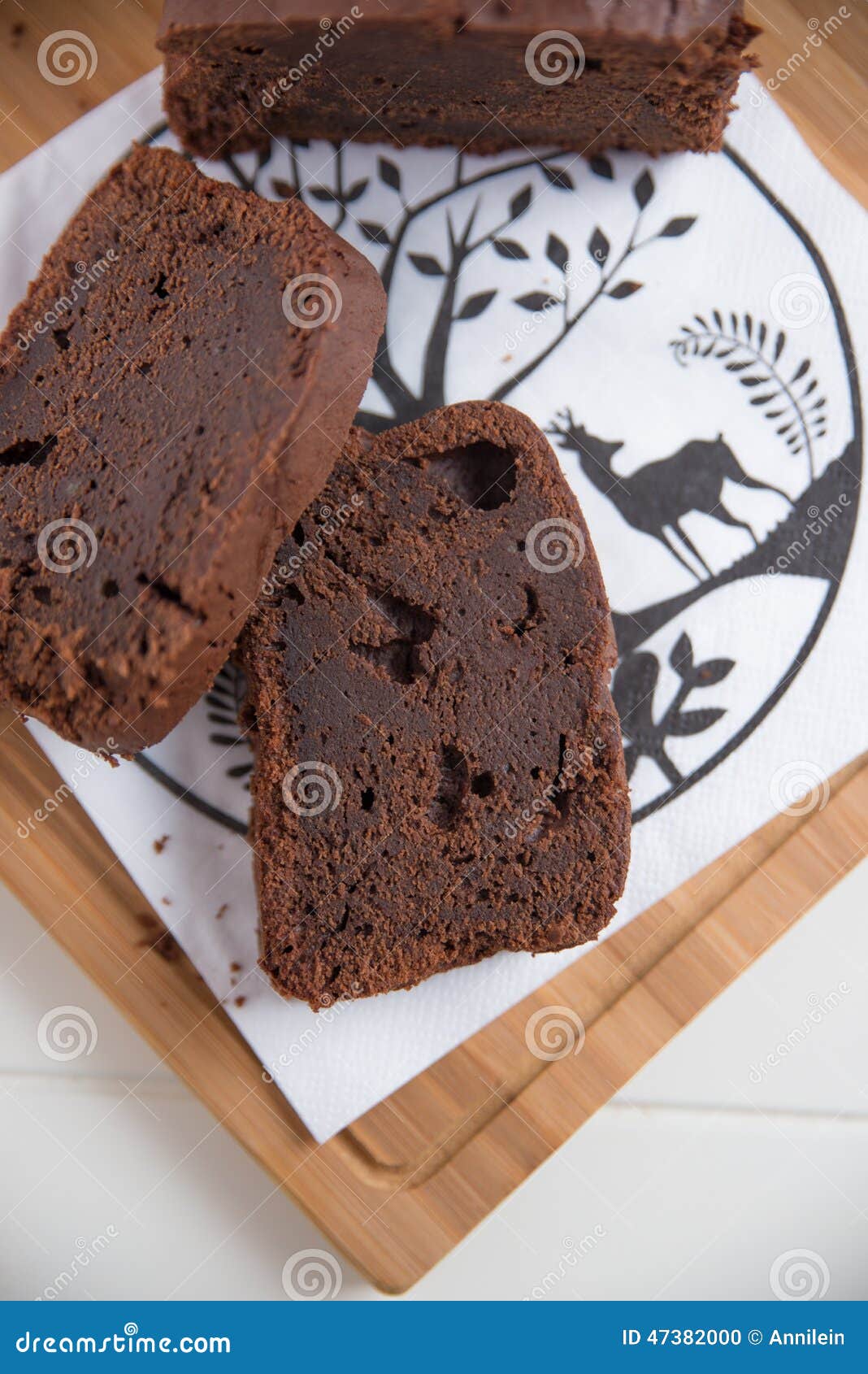Double chocolate loaf cake stock photo. Image of nutritious - 47382000