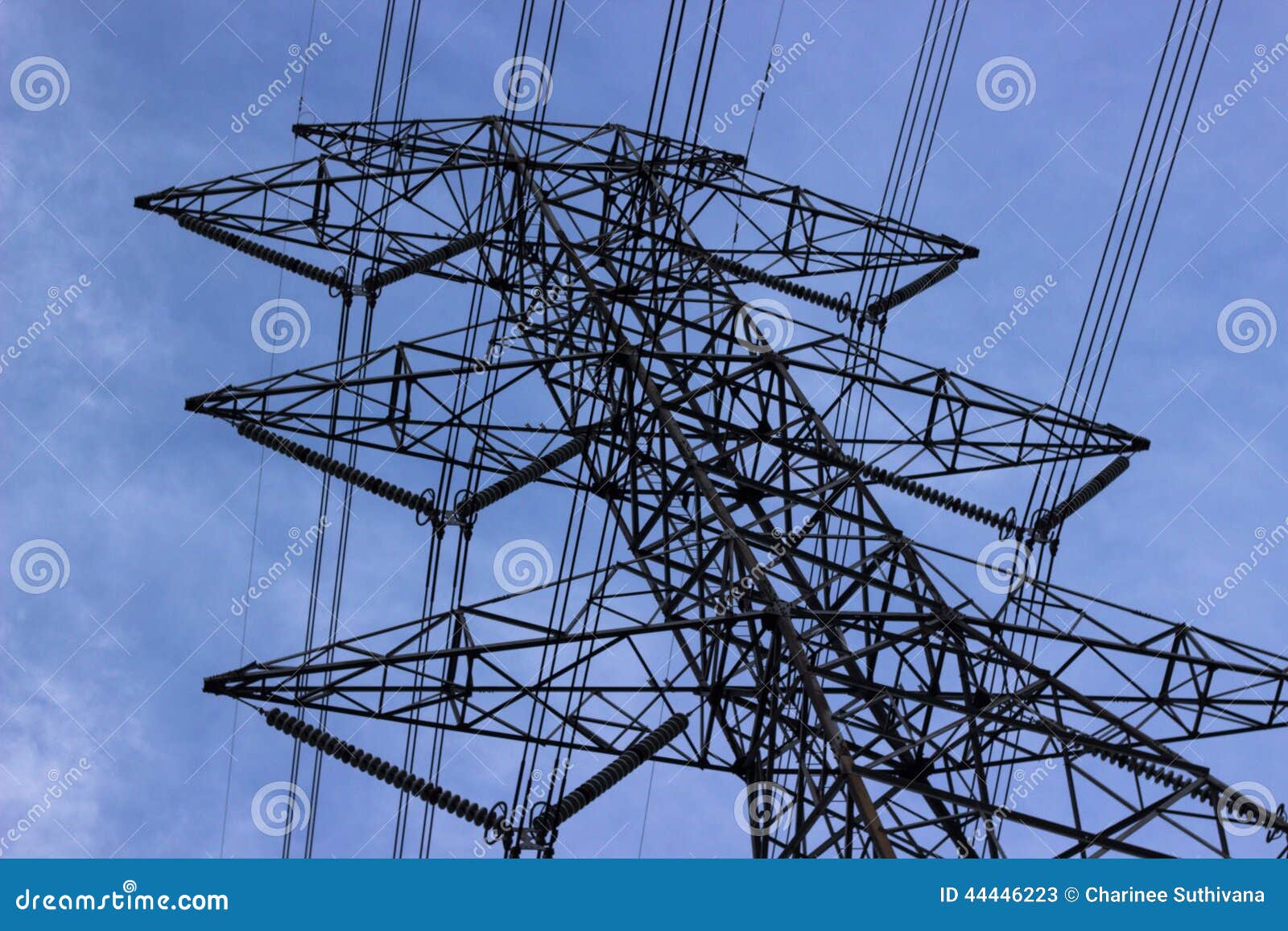 Double-circuit, Steel Lattice Stock Image - Image of wires, steel: 44446223