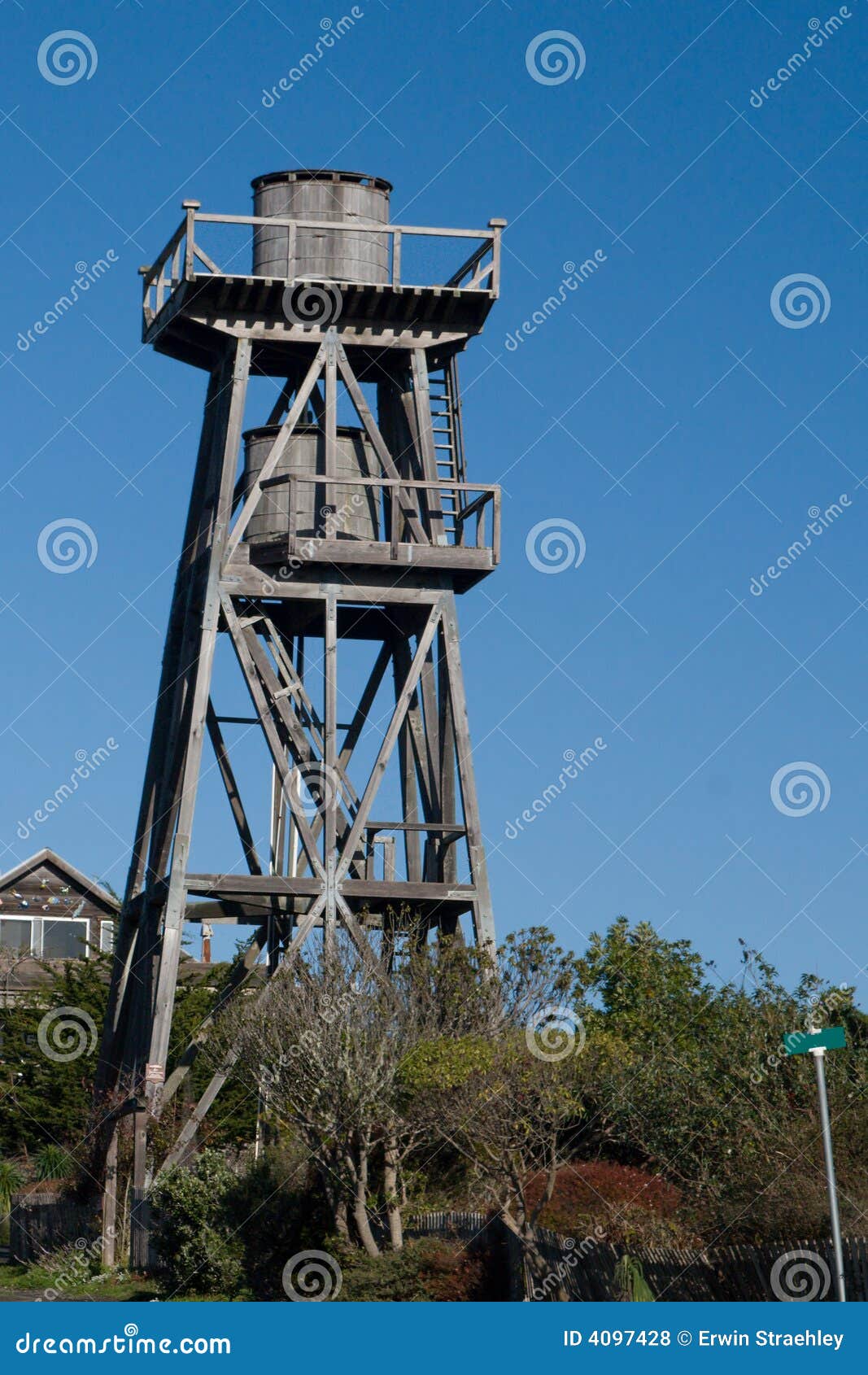 Double Cistern Watertower stock photo. Image of cloth - 4097428