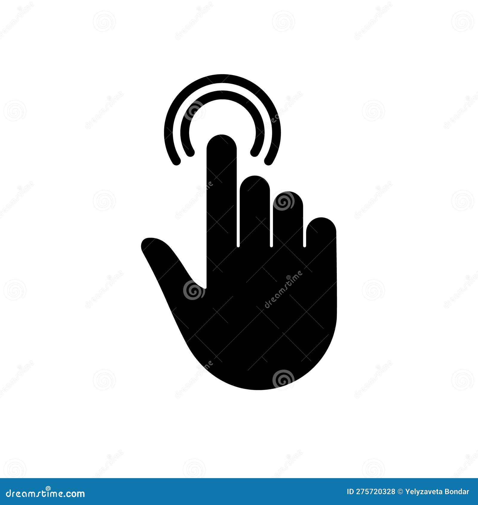 Double Click Gesture, Hand Cursor of Computer Mouse Black Silhouette ... Double Click Gesture, Hand Cursor of Computer Mouse Black Silhouette ...