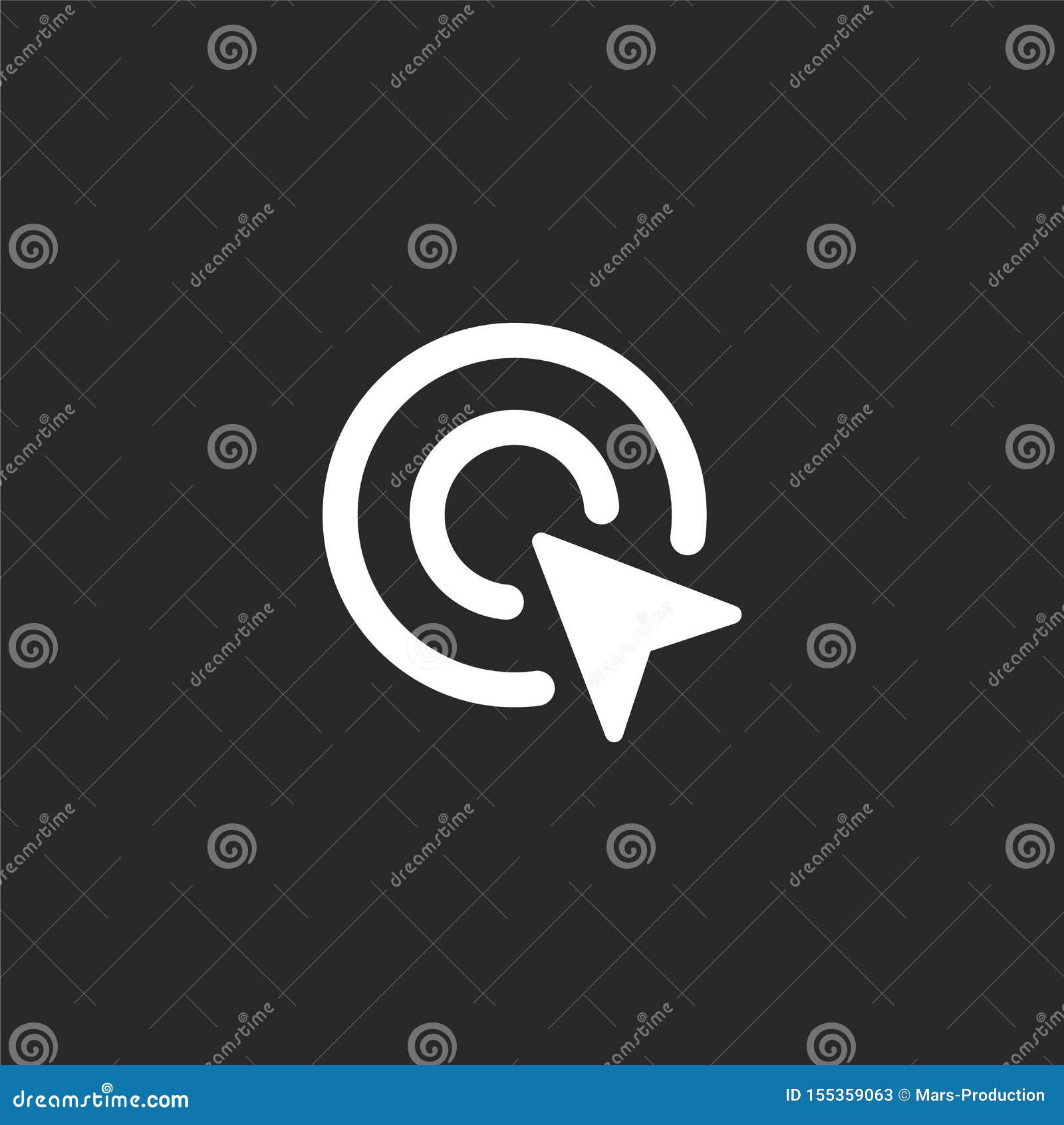Double Click Icon. Filled Double Click Icon for Website Design and ...