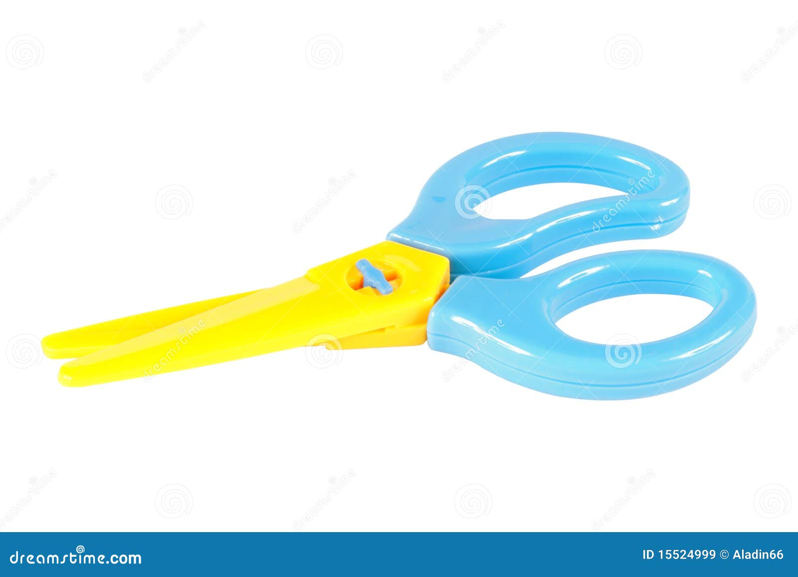 Double Color Plastic Scissors Stock Image - Image of isolated, plastic ...