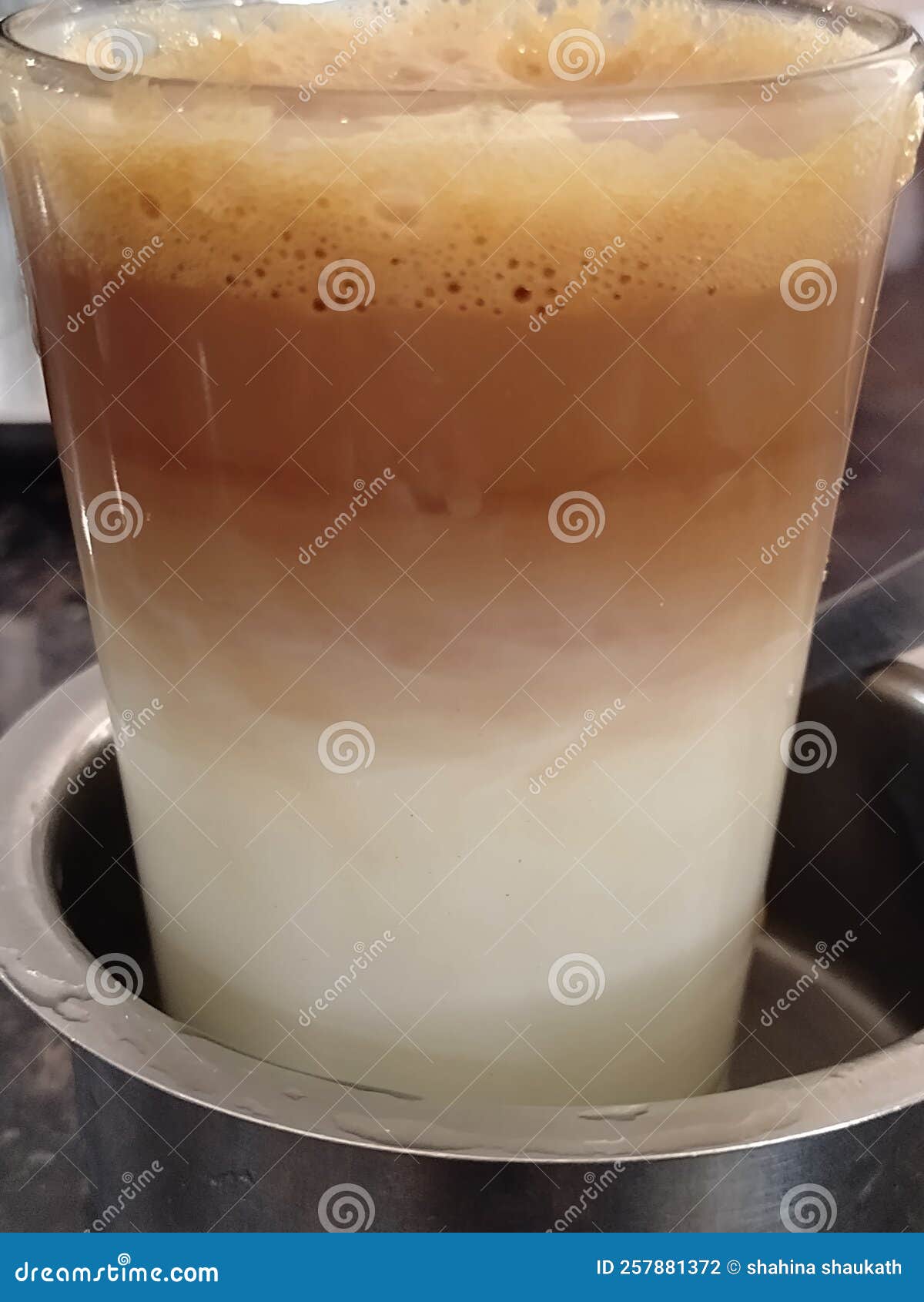 Double coloured tea stock photo. Image of coloured, beverages - 257881372