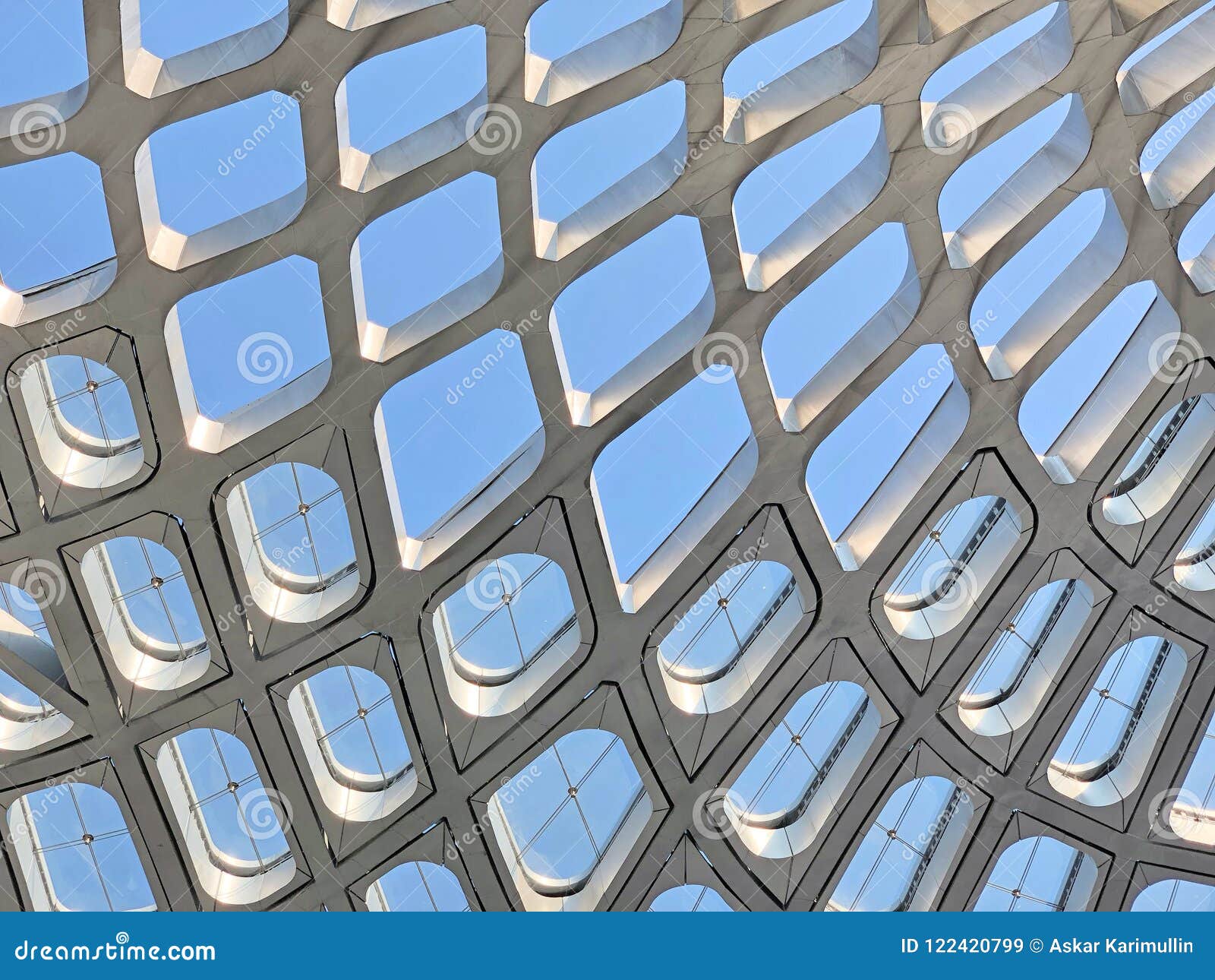 Double Curved Roof. Funnel Canopy Structure Stock Image - Image of ...