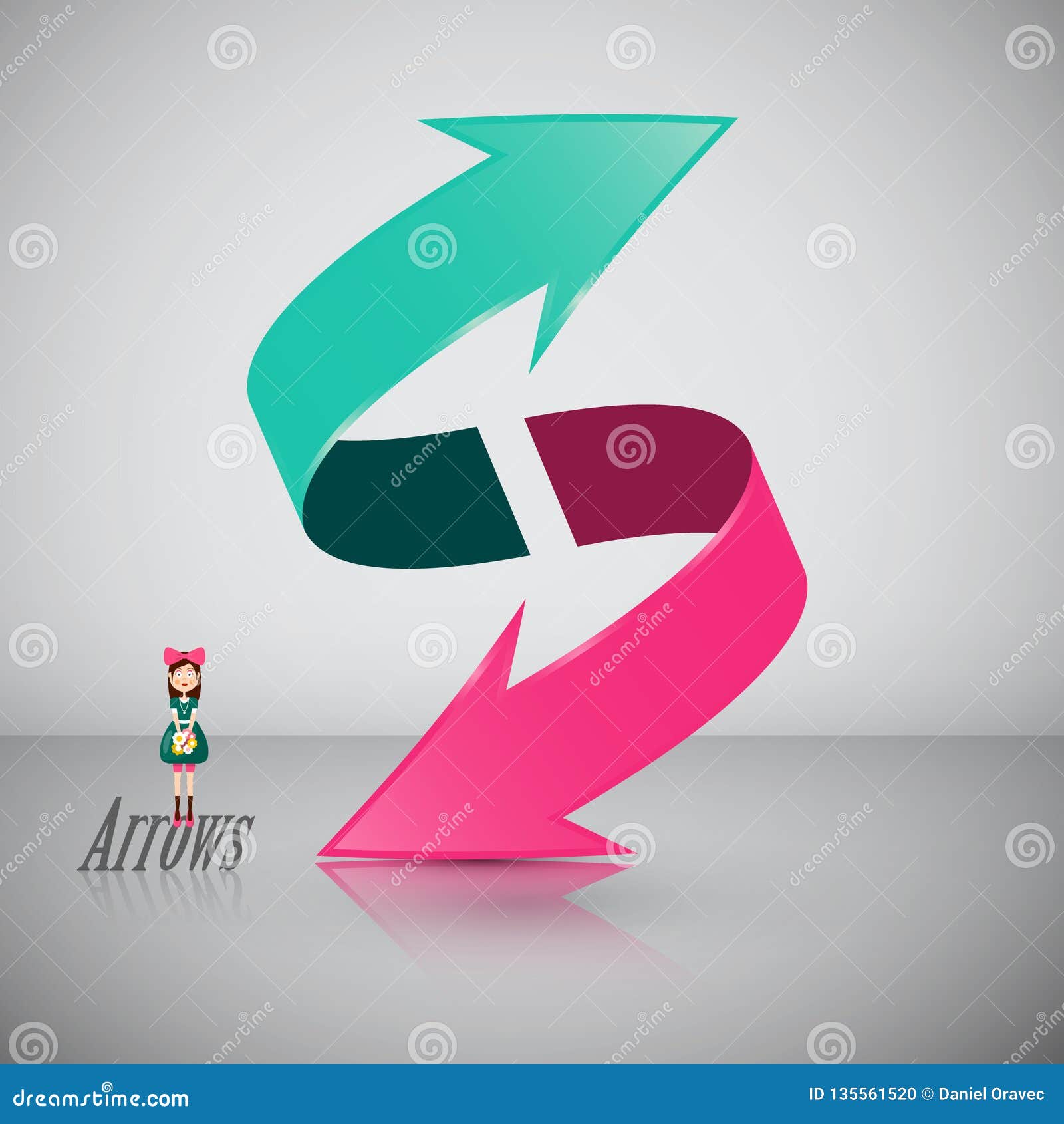 Arrow Symbol In Modern Design For Element Design Vector Illustration ...