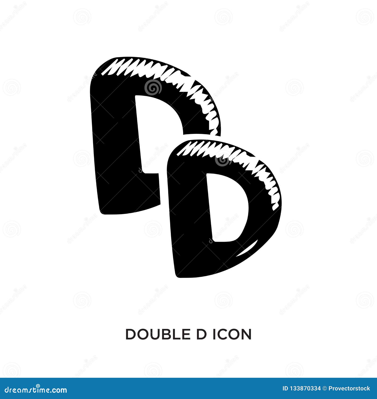 Double d icon stock vector. Illustration of technology - 133870334