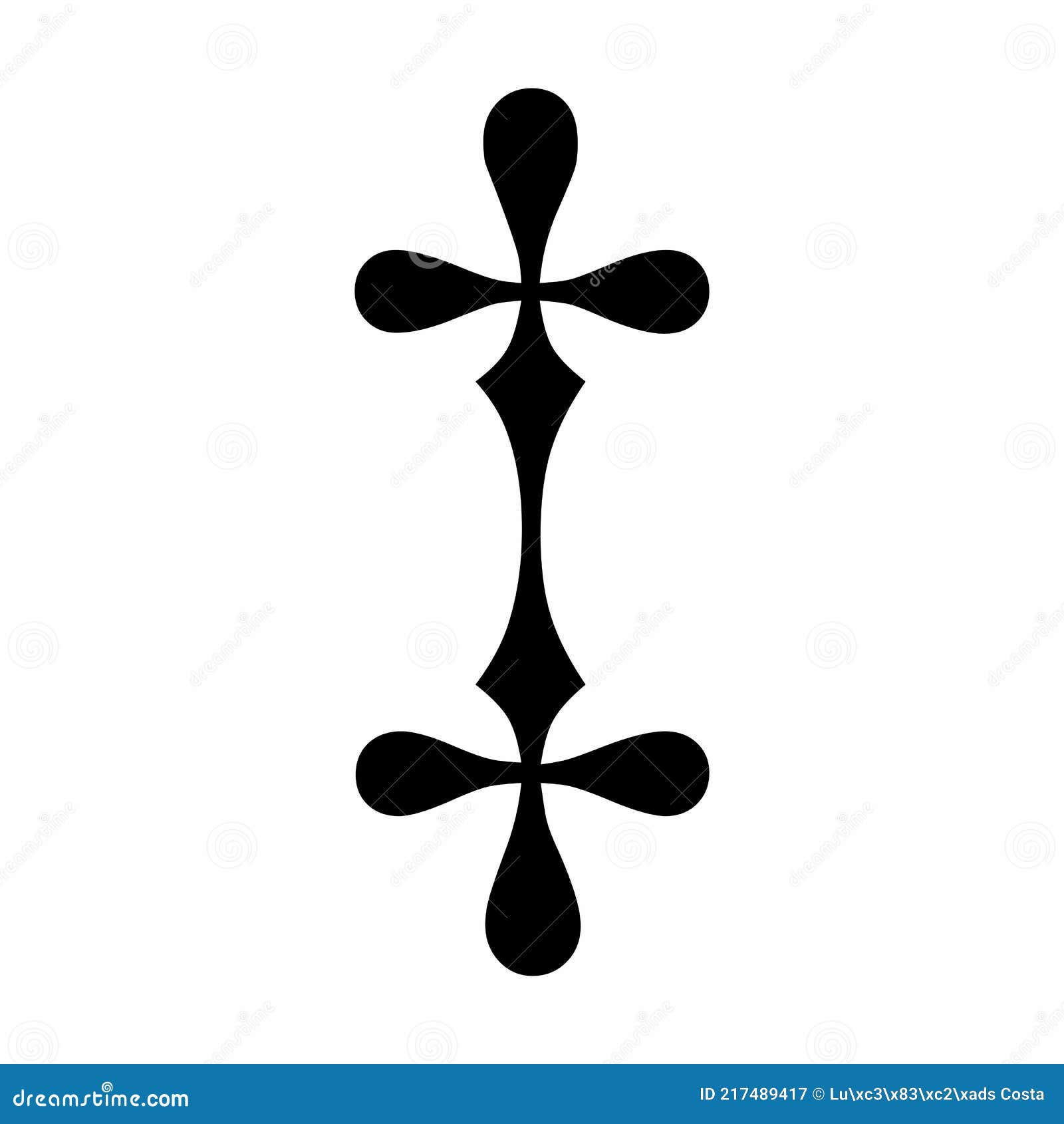 Double Dagger sign icon stock vector. Illustration of death - 217489417