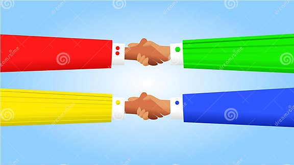 Double dealing stock illustration. Illustration of meeting - 1100616