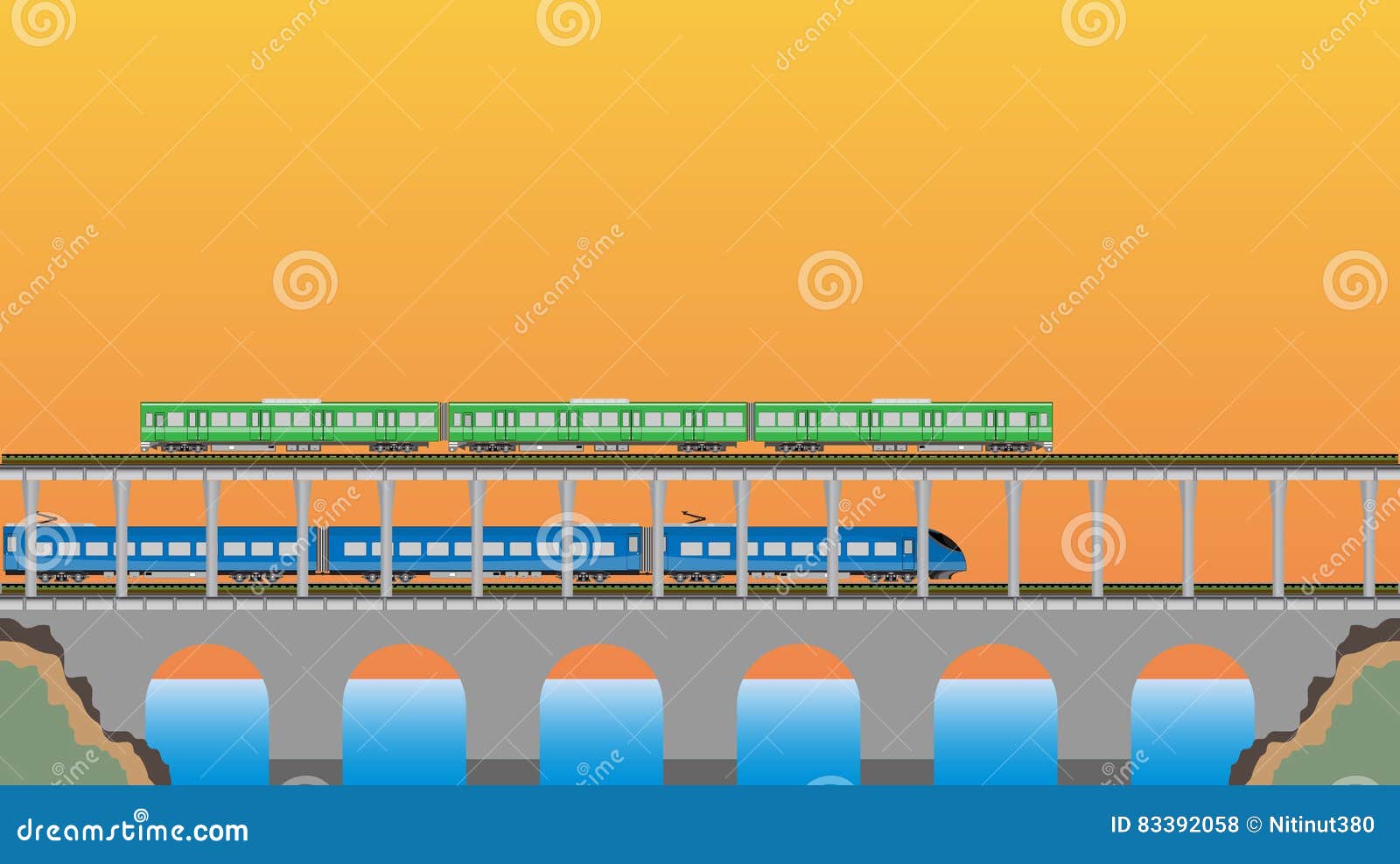 Double Deck Bridge Upper for Railcar Train and Lower for High Sp Stock ...