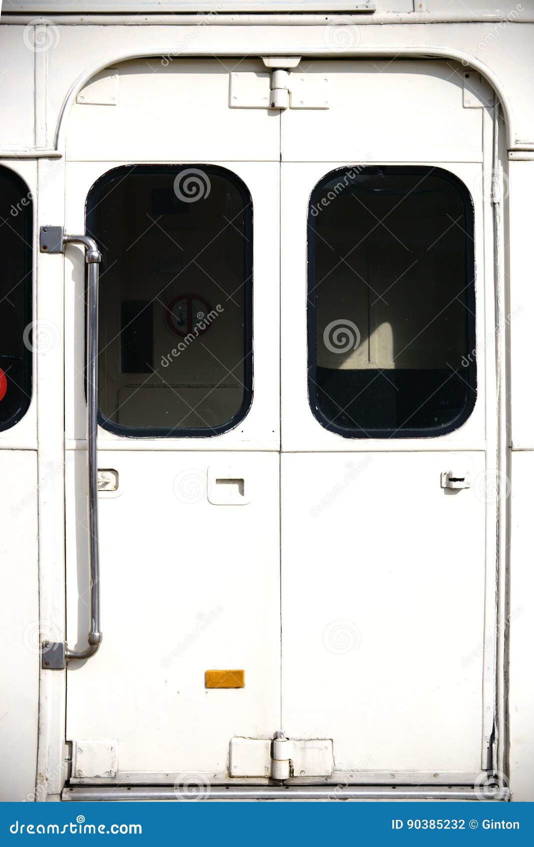 Double-decker bus Door stock photo. Image of door, automatic - 90385232
