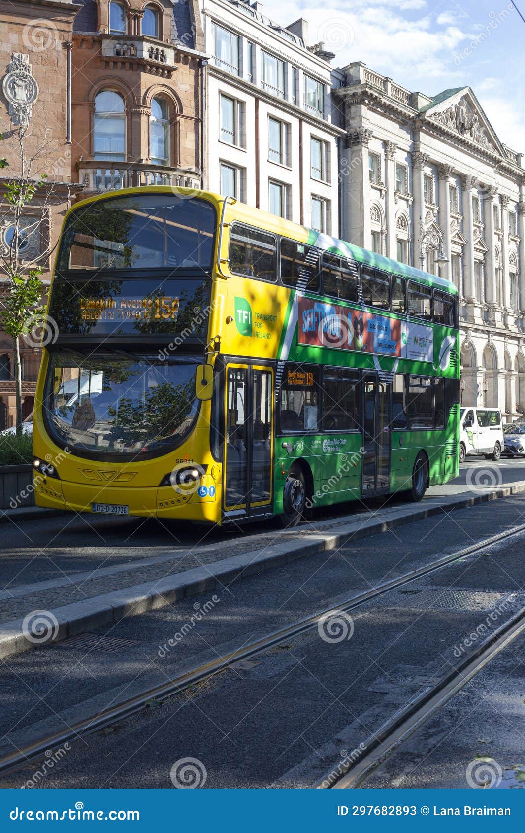 Double Decker Bus in Dublin Stock Image - Image of transport, travel ...