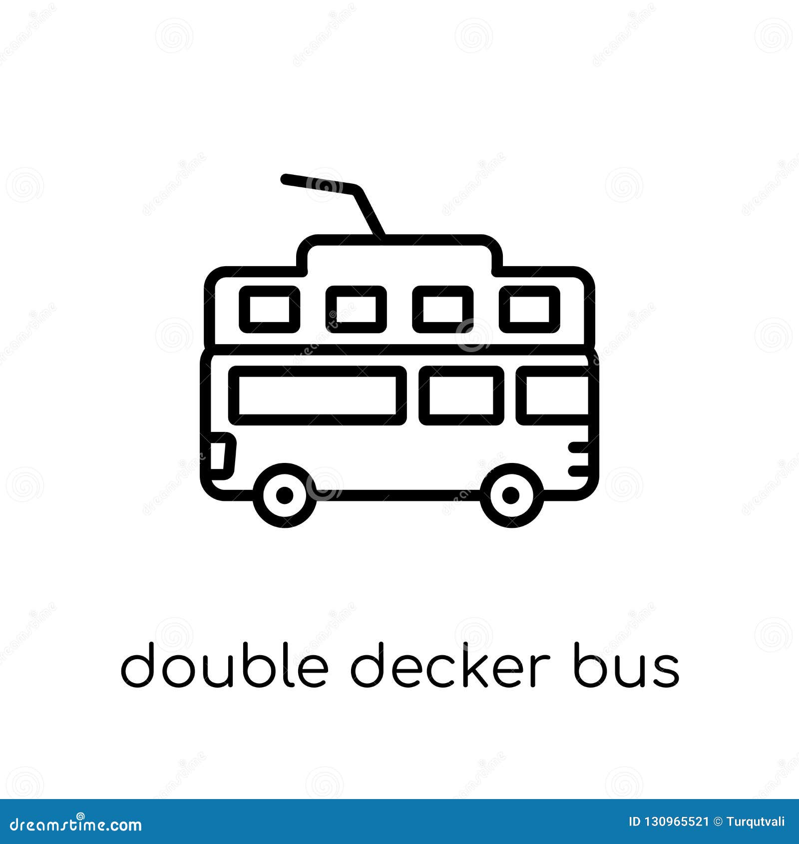 Double Decker Bus Icon from Collection. Stock Vector - Illustration of ...