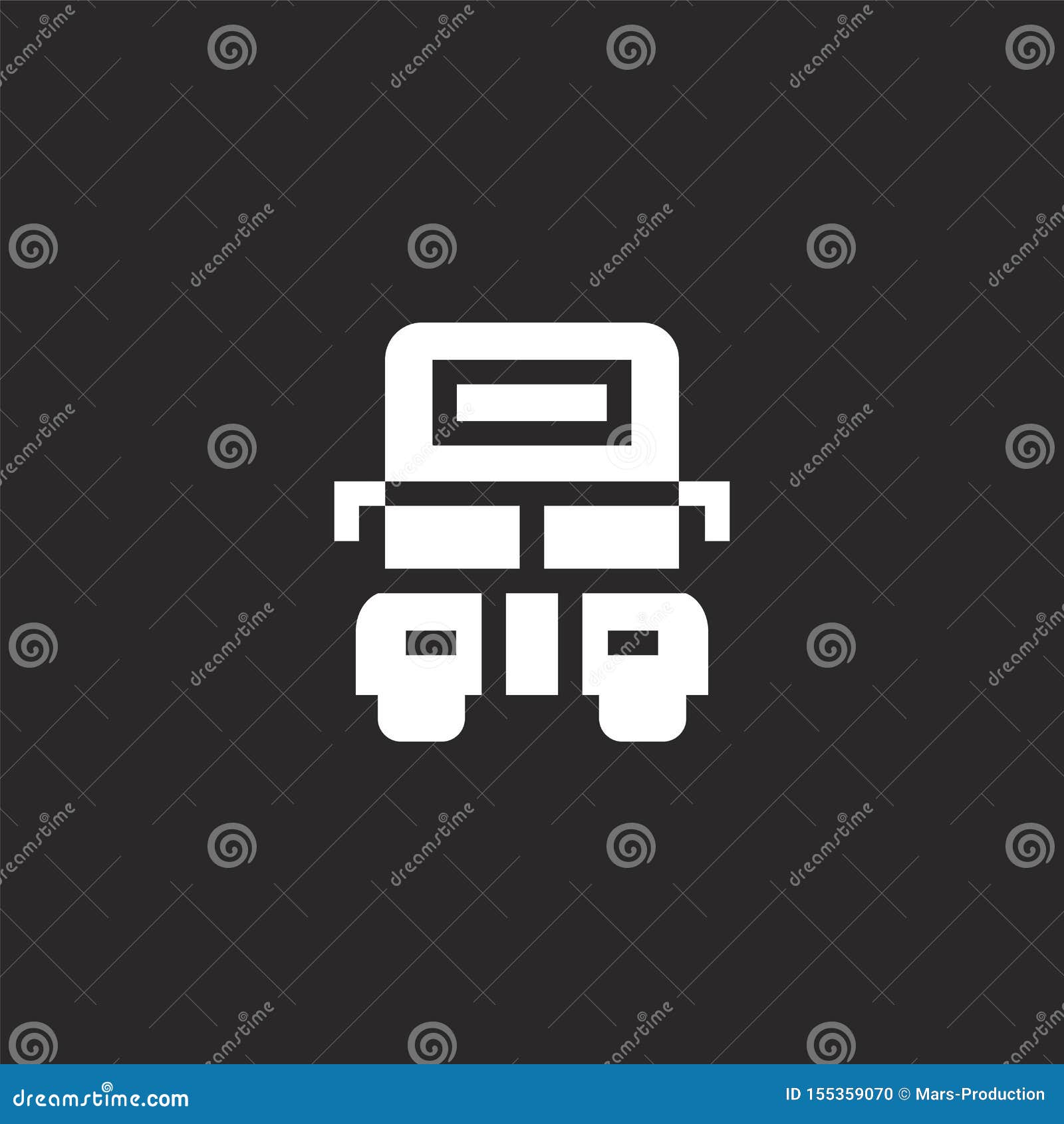 Double Decker Bus Icon. Filled Double Decker Bus Icon for Website ...