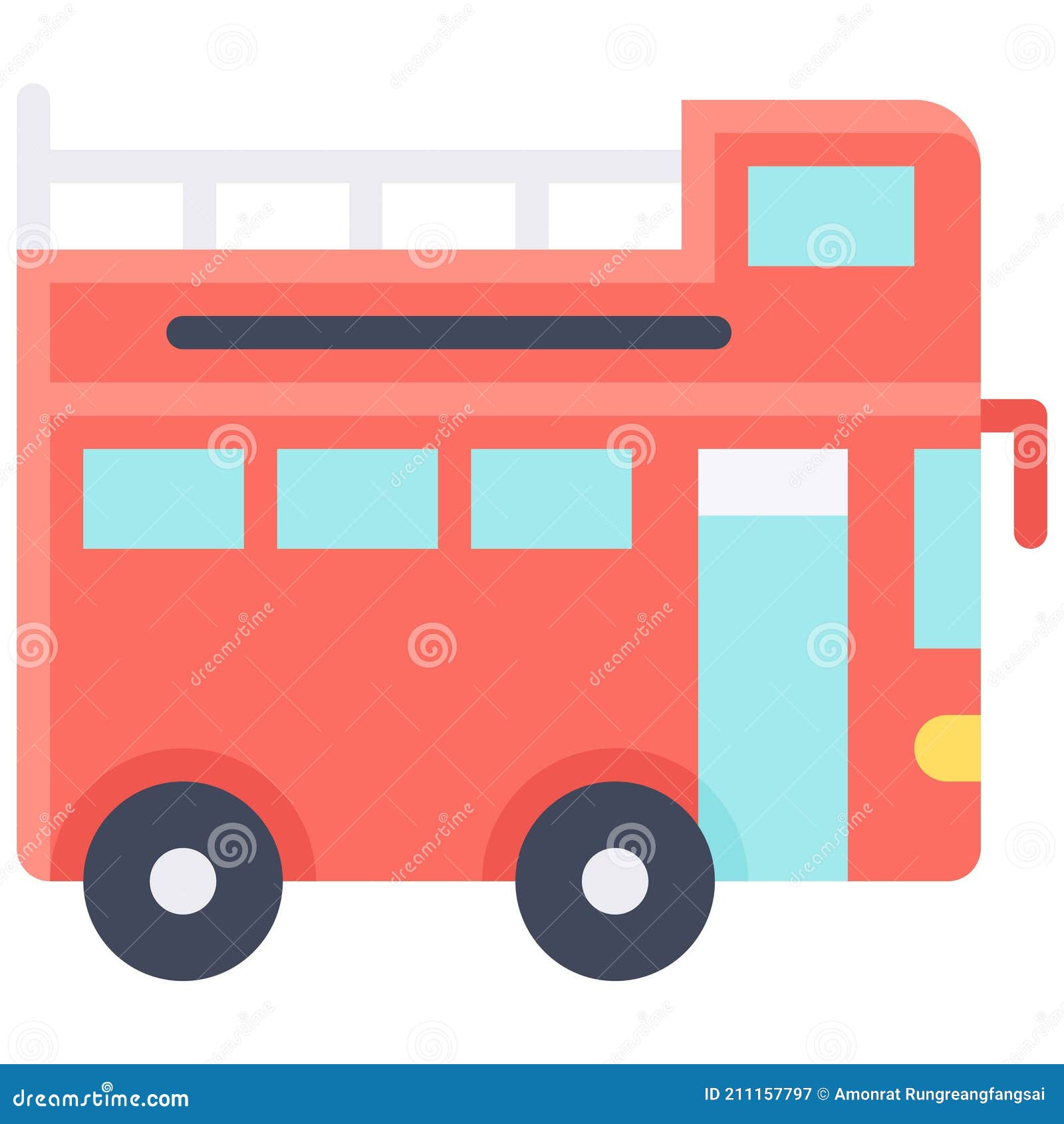 Double-decker Bus Icon, Transportation Related Vector Stock Vector ...