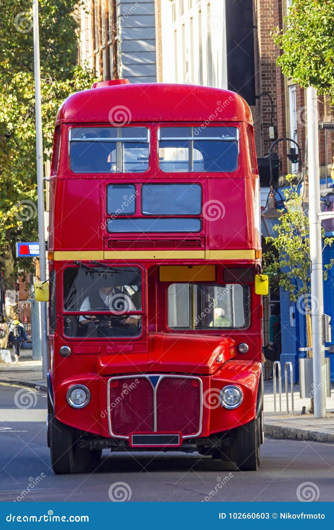 London double decker bus stock image. Image of iconic - 102660603