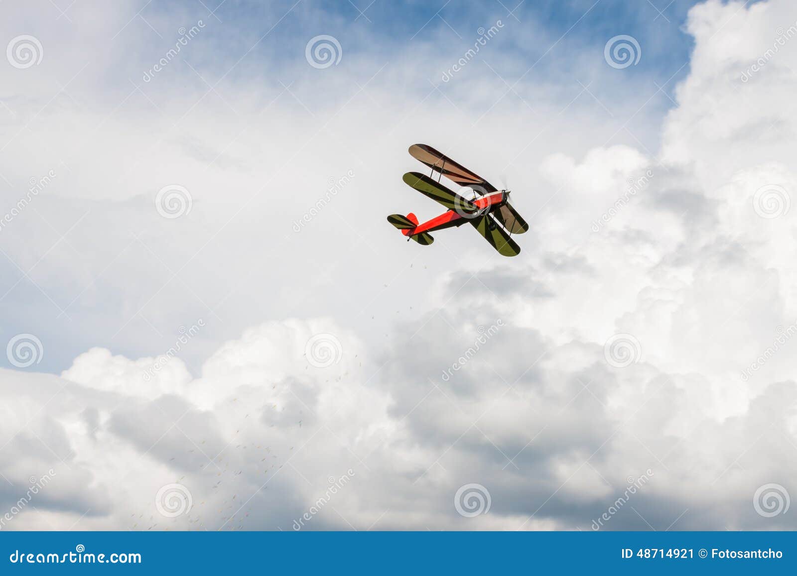 Double Decker - Model Biplane - Aircraft Stock Image - Image of retro ...