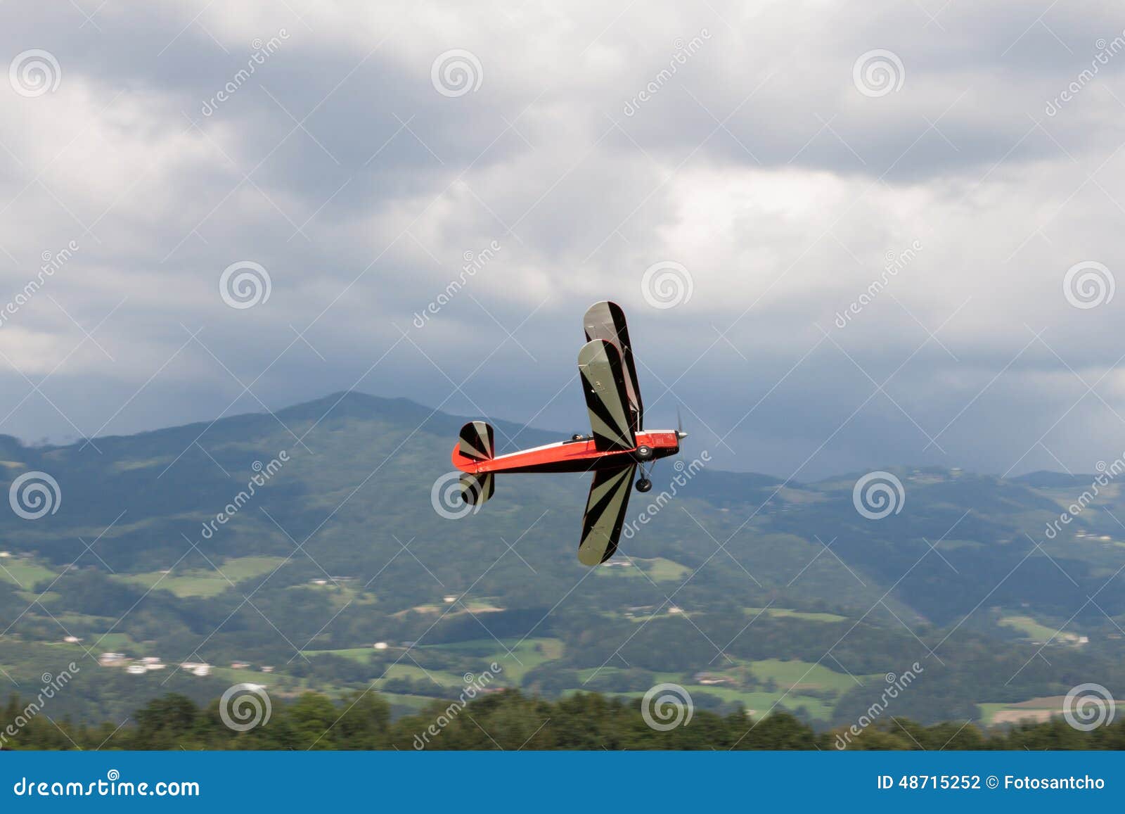 Double Decker - Model Biplane - Aircraft Stock Photo - Image of ...