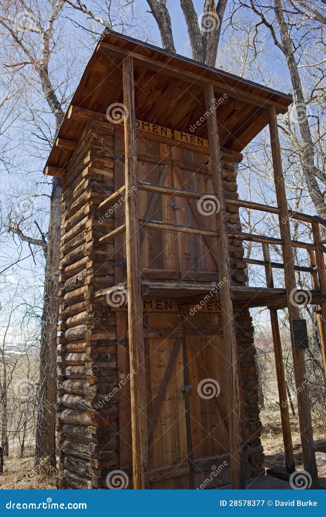 Double decker out house stock image. Image of countryside - 28578377