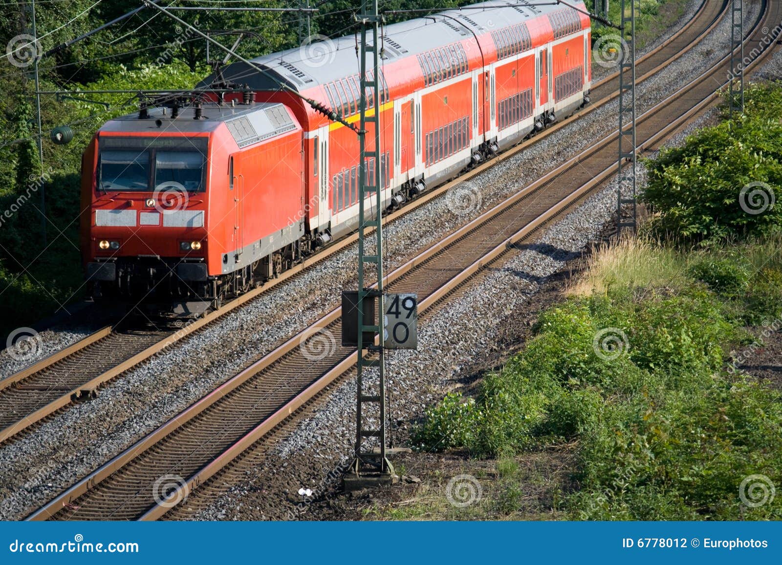 Double-decker Train stock photo. Image of transport, decker - 6778012