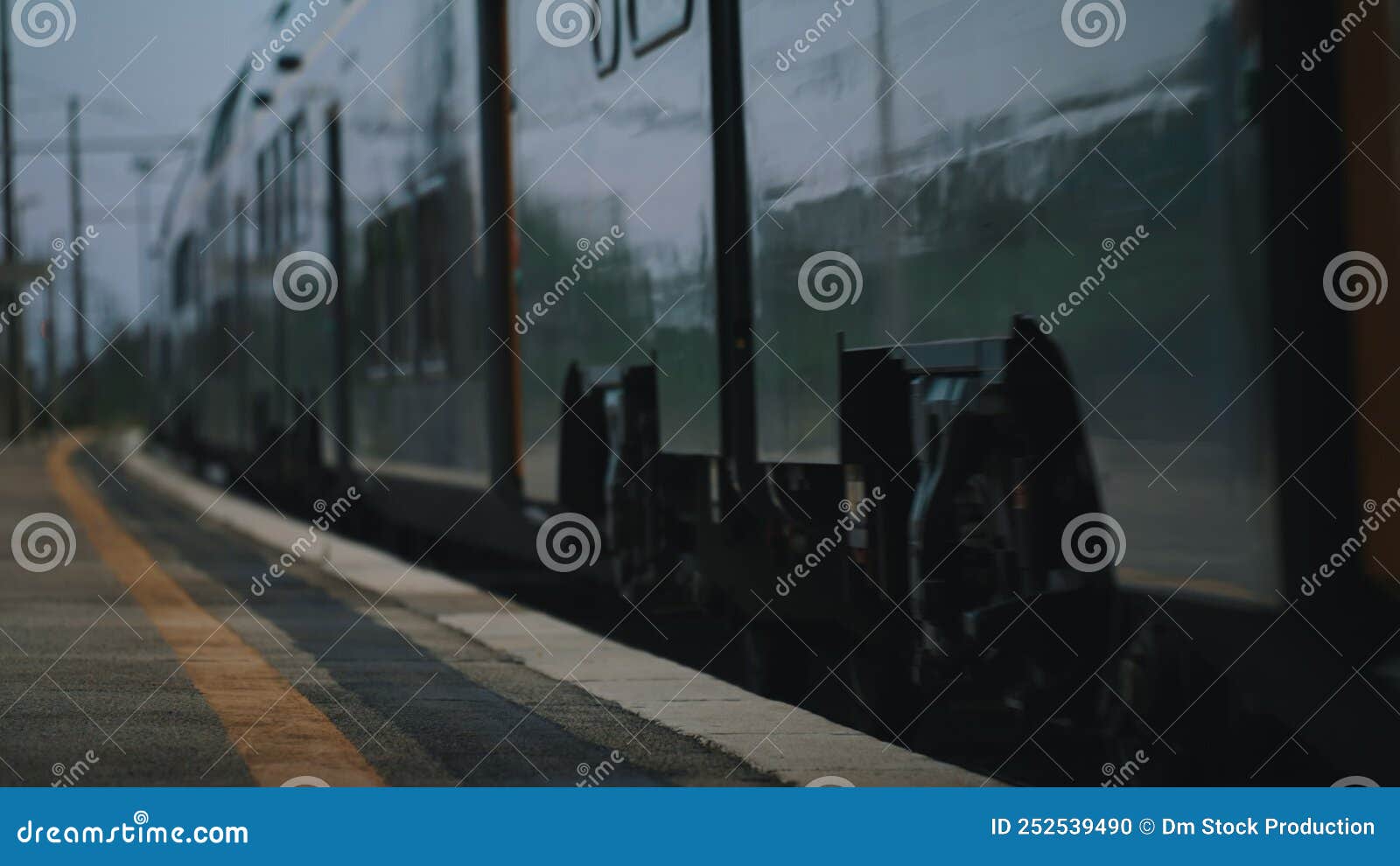 Double Decker Train Arrives Stock Footage - Video of arrival, italian ...