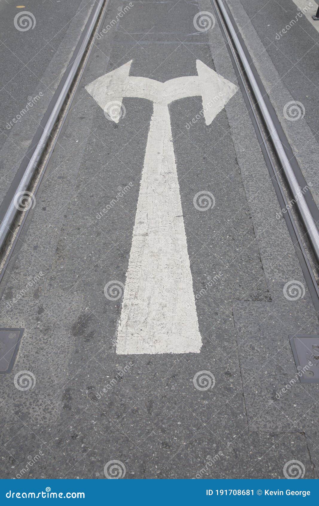 Double Direction Arrow Sign Stock Image - Image of traffic, city: 191708681
