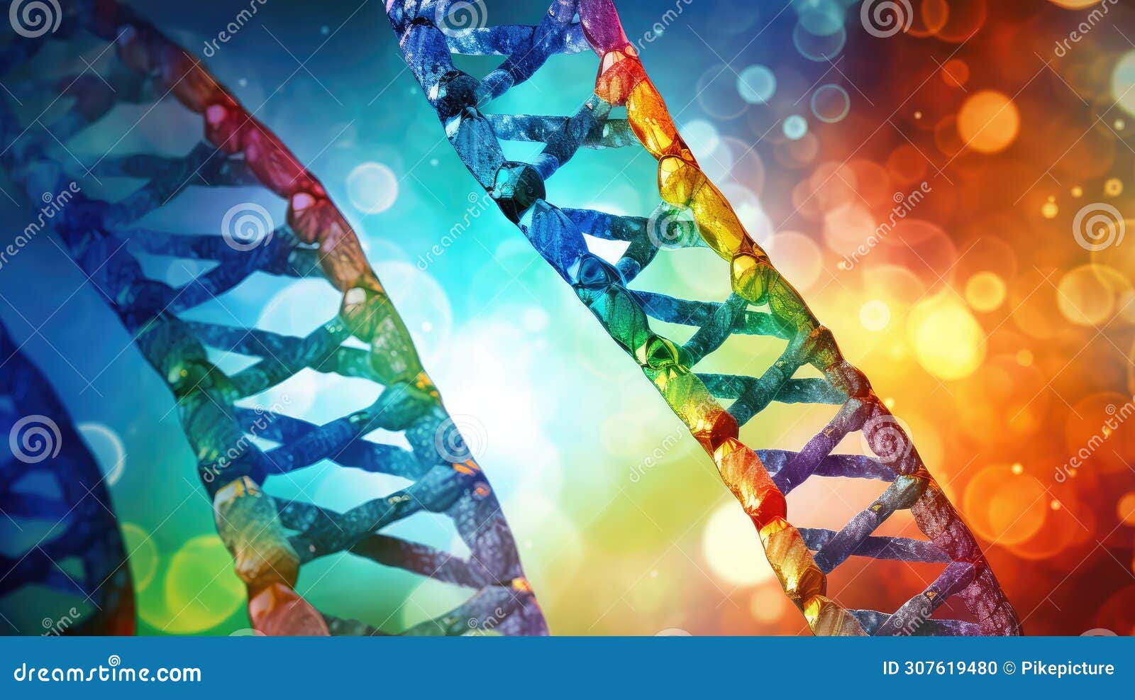 Double Dna Strand Background Stock Illustration - Illustration of ...