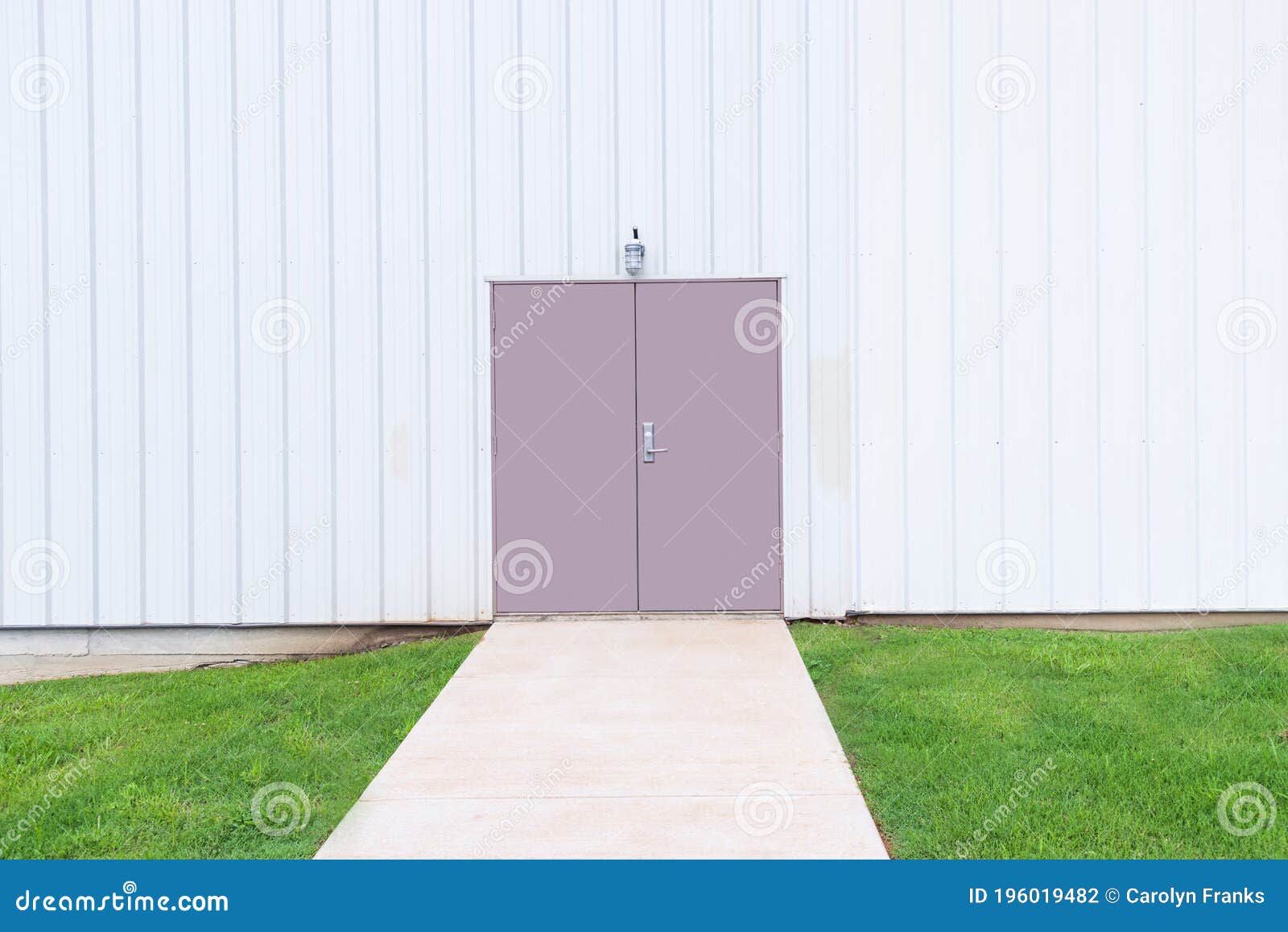 Double Door in Commercial Building with Copy Space Stock Photo - Image ...