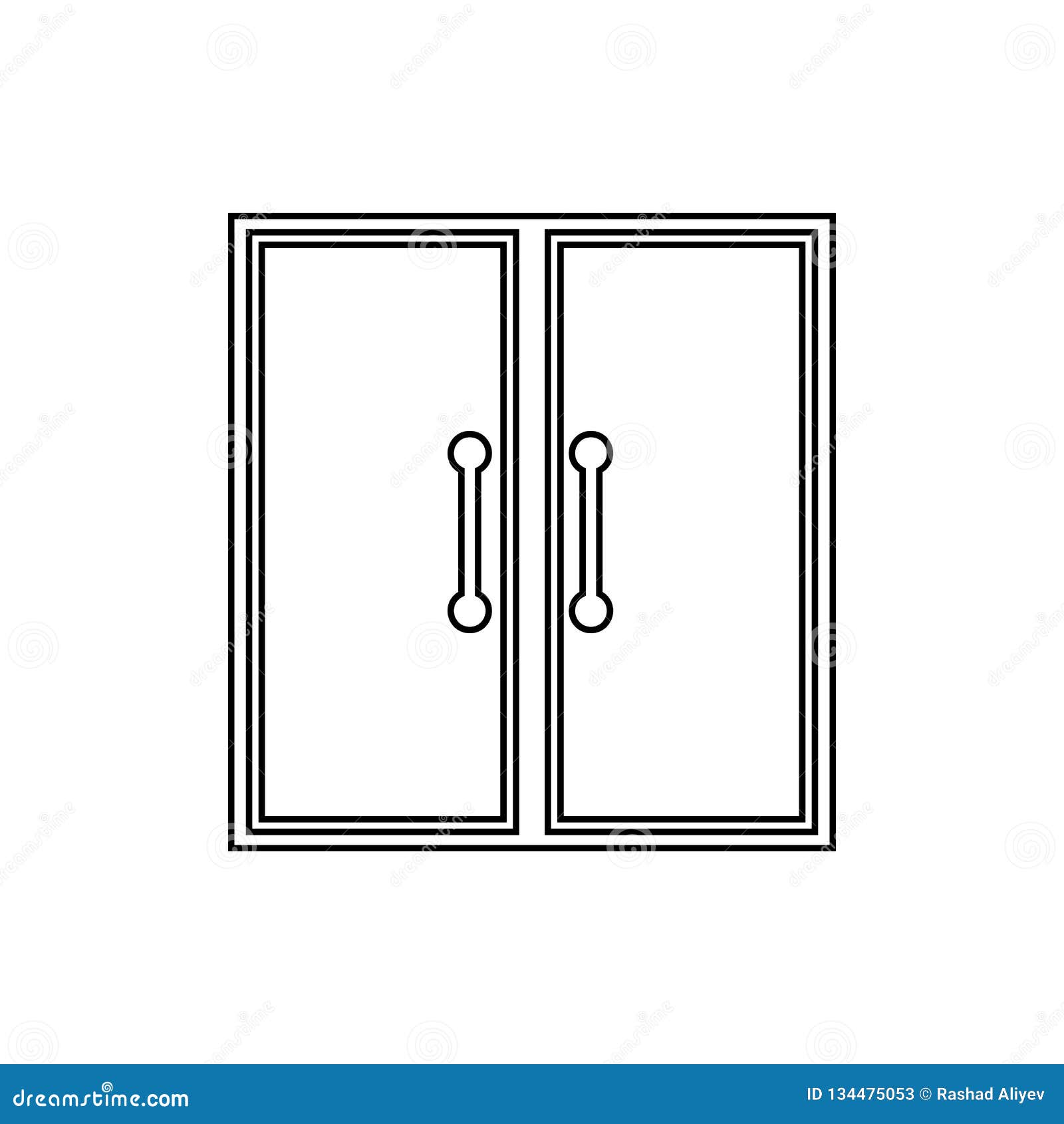 Double Door Icon. Element of Door for Mobile Concept and Web Apps Icon ...