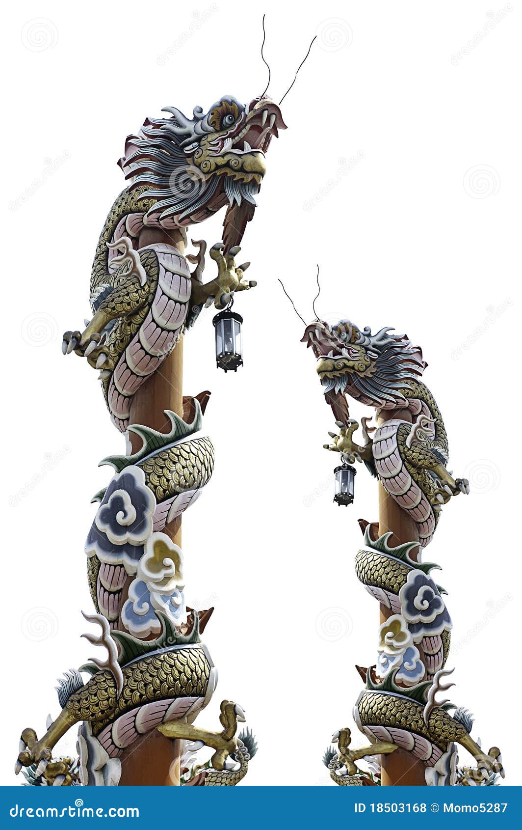 Double dragon stock photo. Image of color, golden, ancient - 18503168