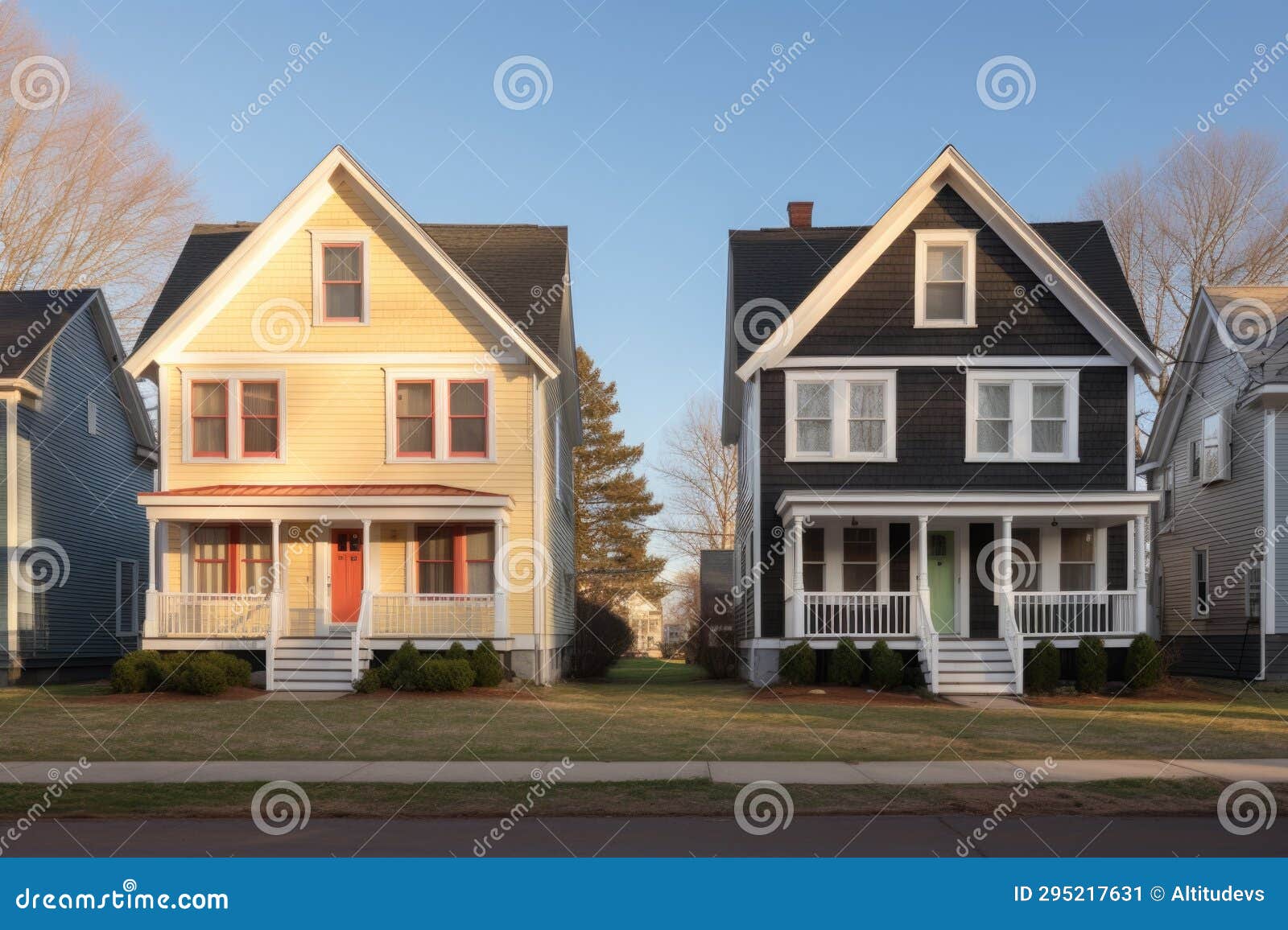 Double Dutch Colonial Homes Featuring Side-by-side Front-facing Gables ...