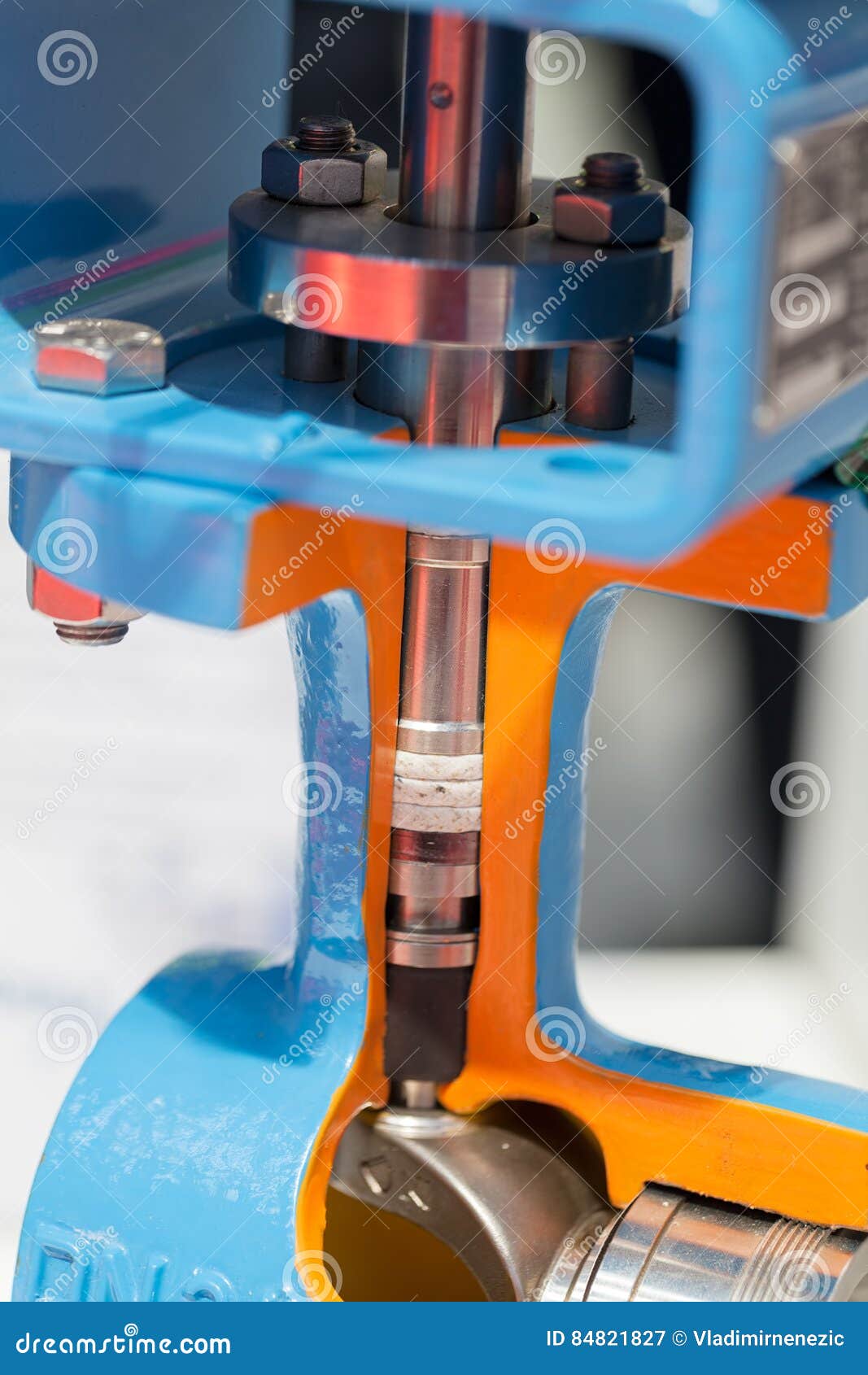 Double Eccentric Control Valve Stock Image - Image of steel, fitting ...
