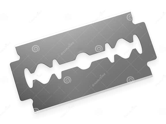 Double Edge Razor Blade 3d Rendering Stock Illustration - Illustration ...