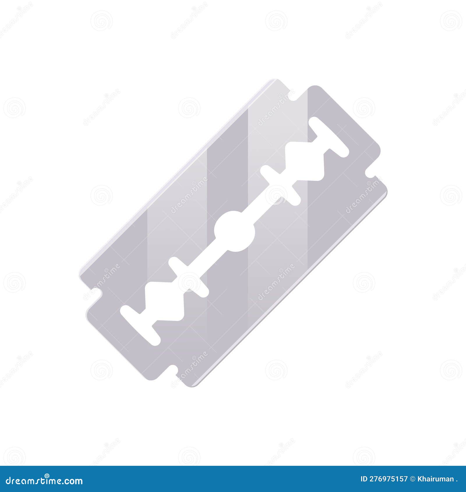 Double Edge Razor Blade Flat Illustration. Clean Icon Design Element on ...