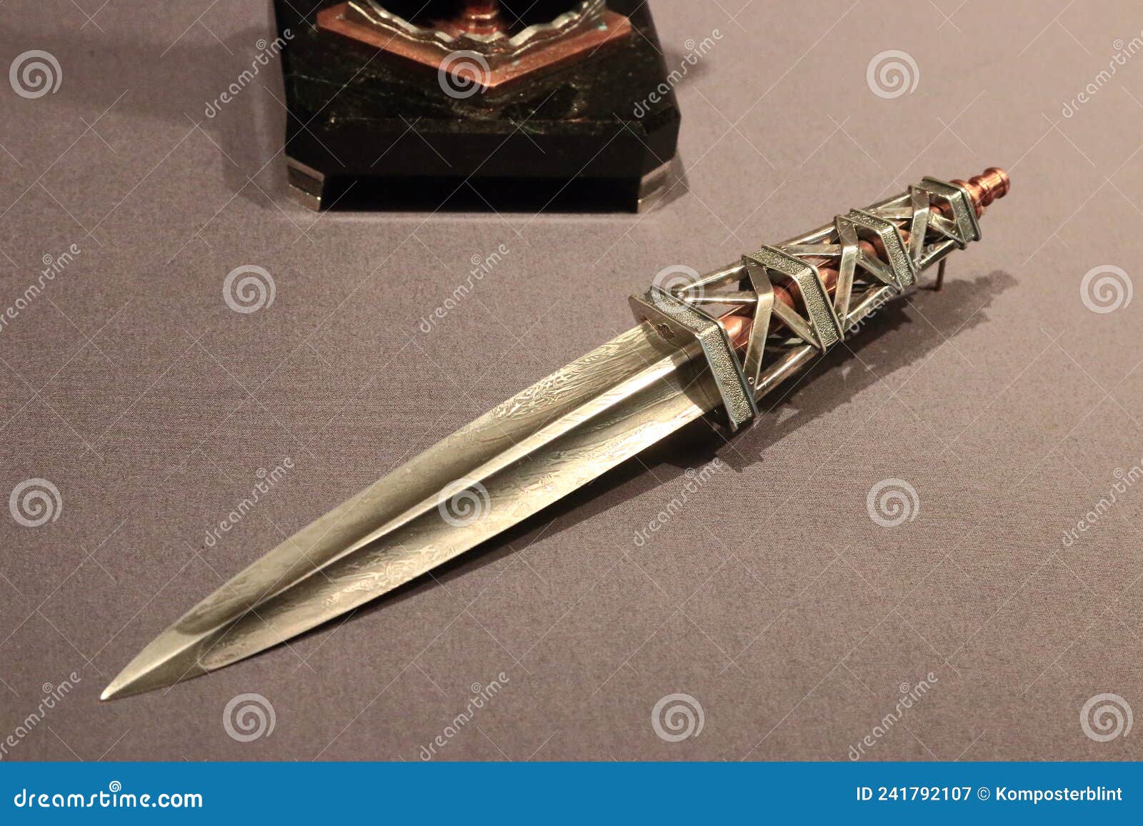 Double-edged Decorative Dagger with a Handle in the Form of a Gas ...
