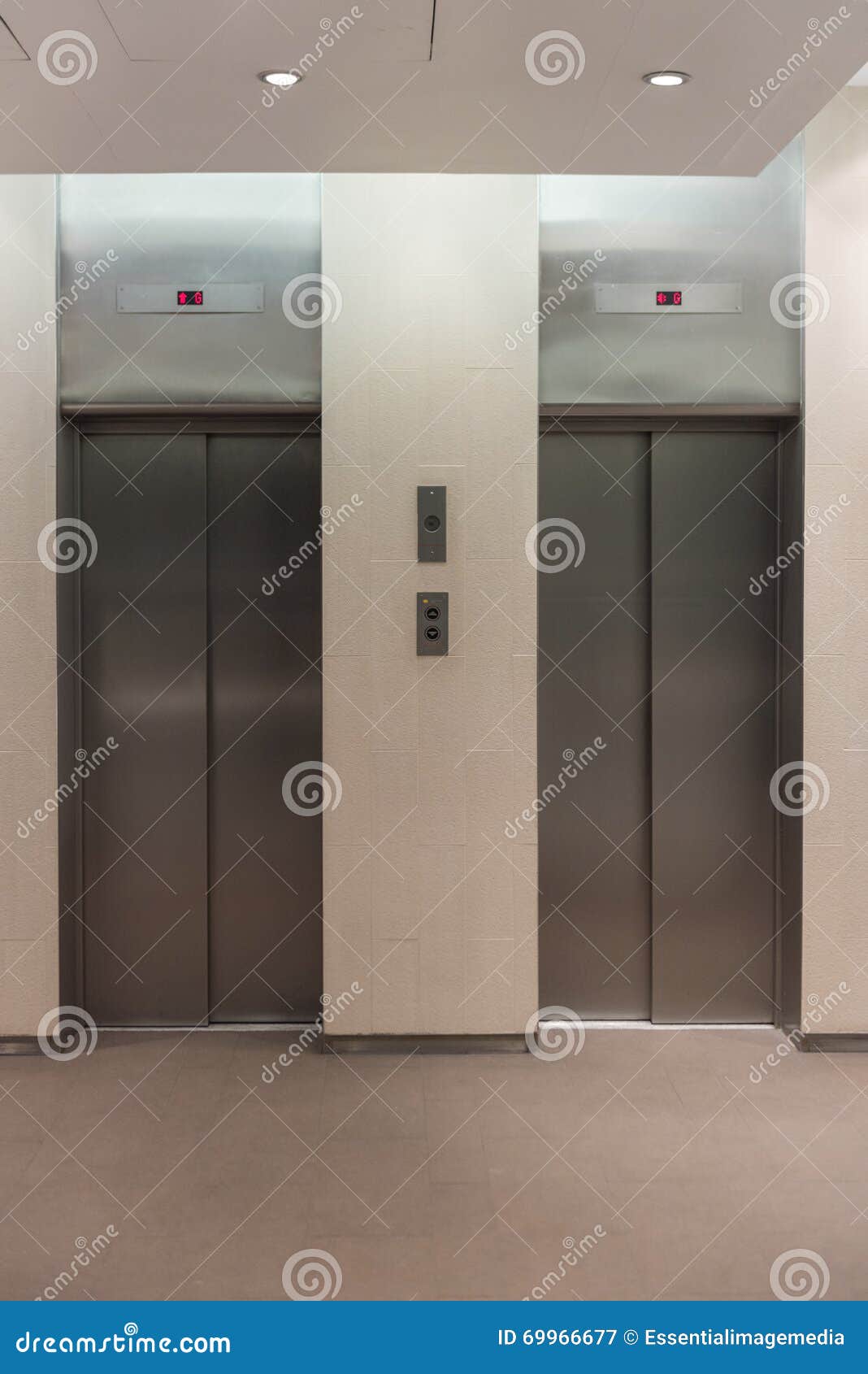 Double Elevator stock image. Image of elevator, modern - 69966677