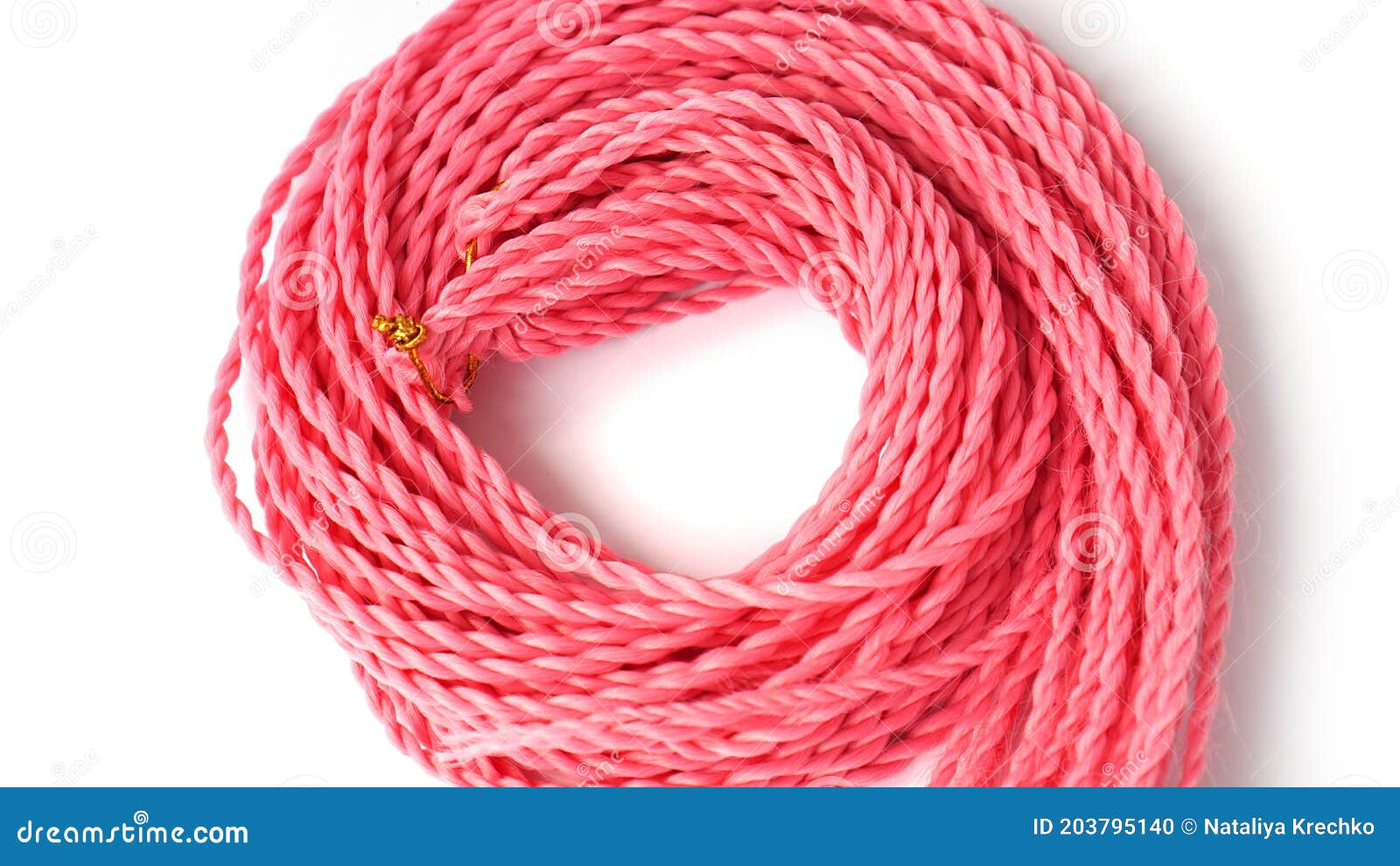 Double Ended Synthetic Braids and Pink Dreadlocks Stock Photo - Image ...