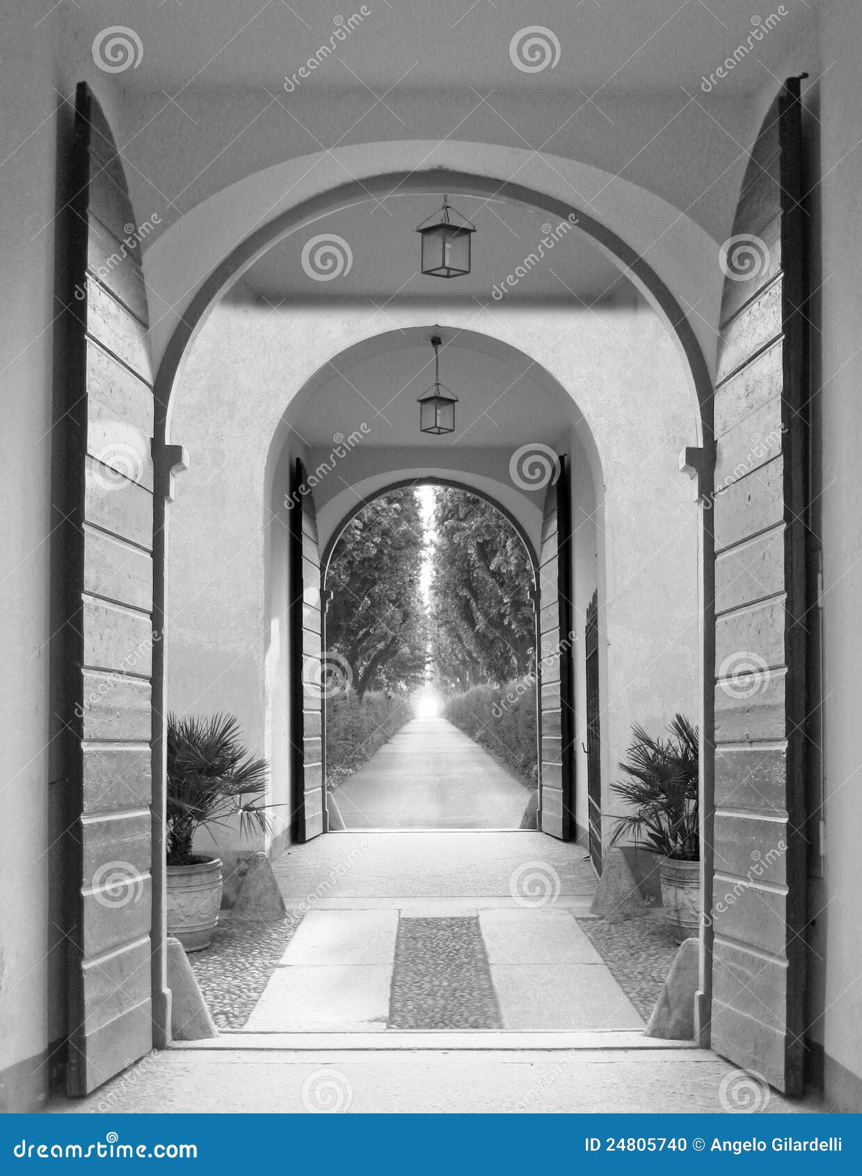 Double entry door stock photo. Image of door, garden - 24805740