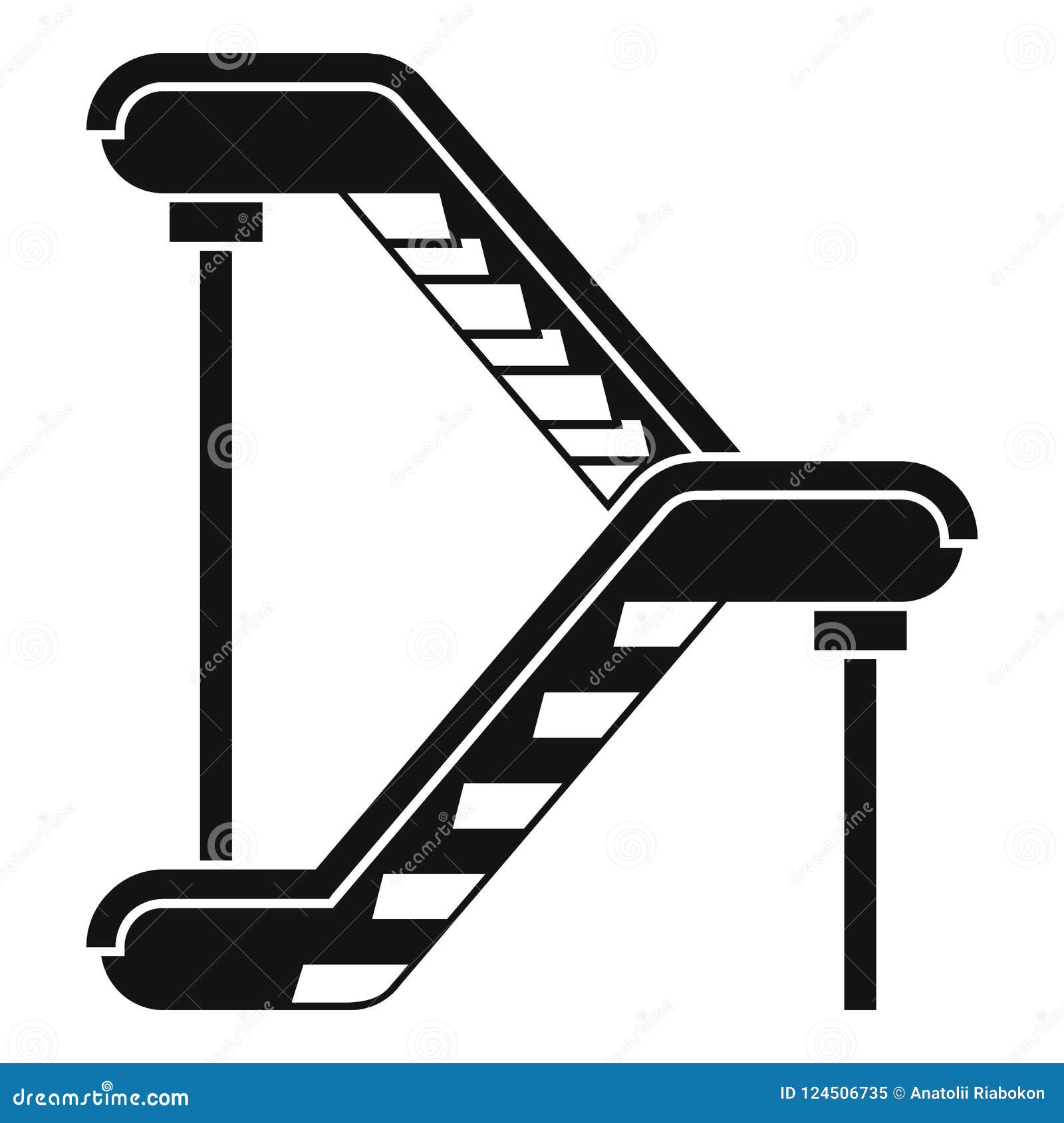 Double Escalator Icon, Simple Style Stock Illustration - Illustration ... Double Escalator Icon, Simple Style Stock Illustration - Illustration ...