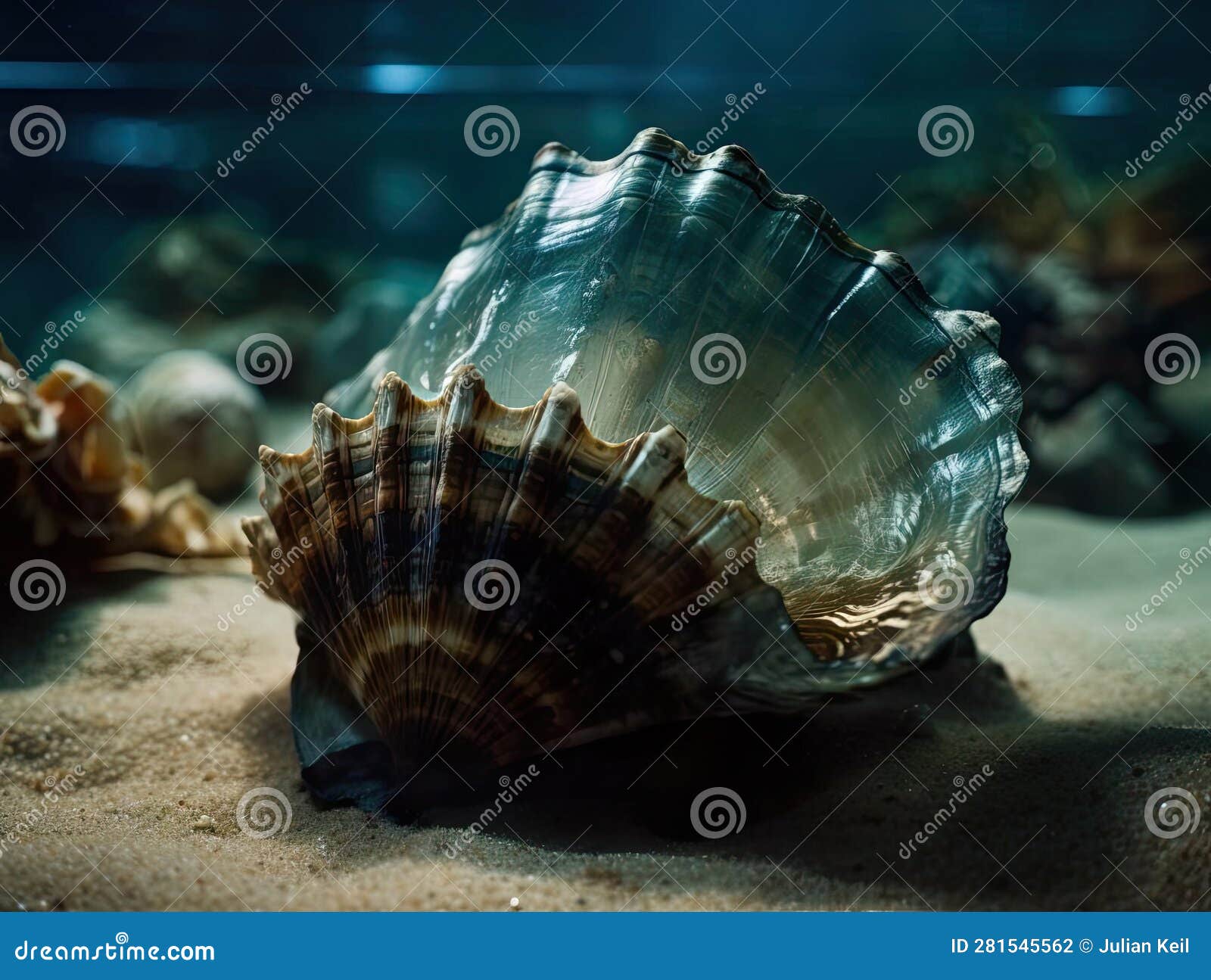 Double Exposed Ocean with Seashell Camera Settings Stock Illustration ...