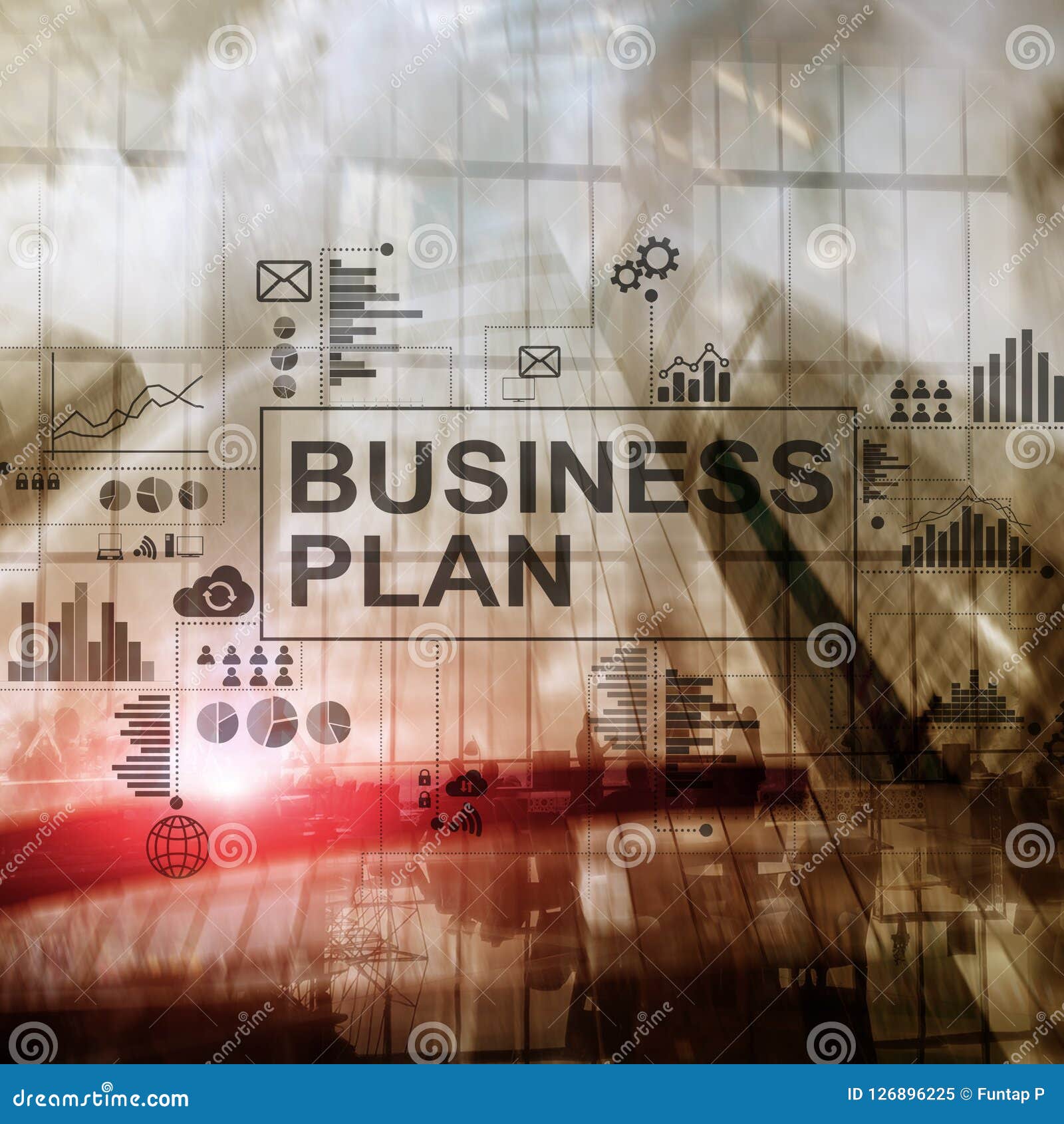 Double Exposure Business Plan and Strategy Concept Stock Image - Image ...