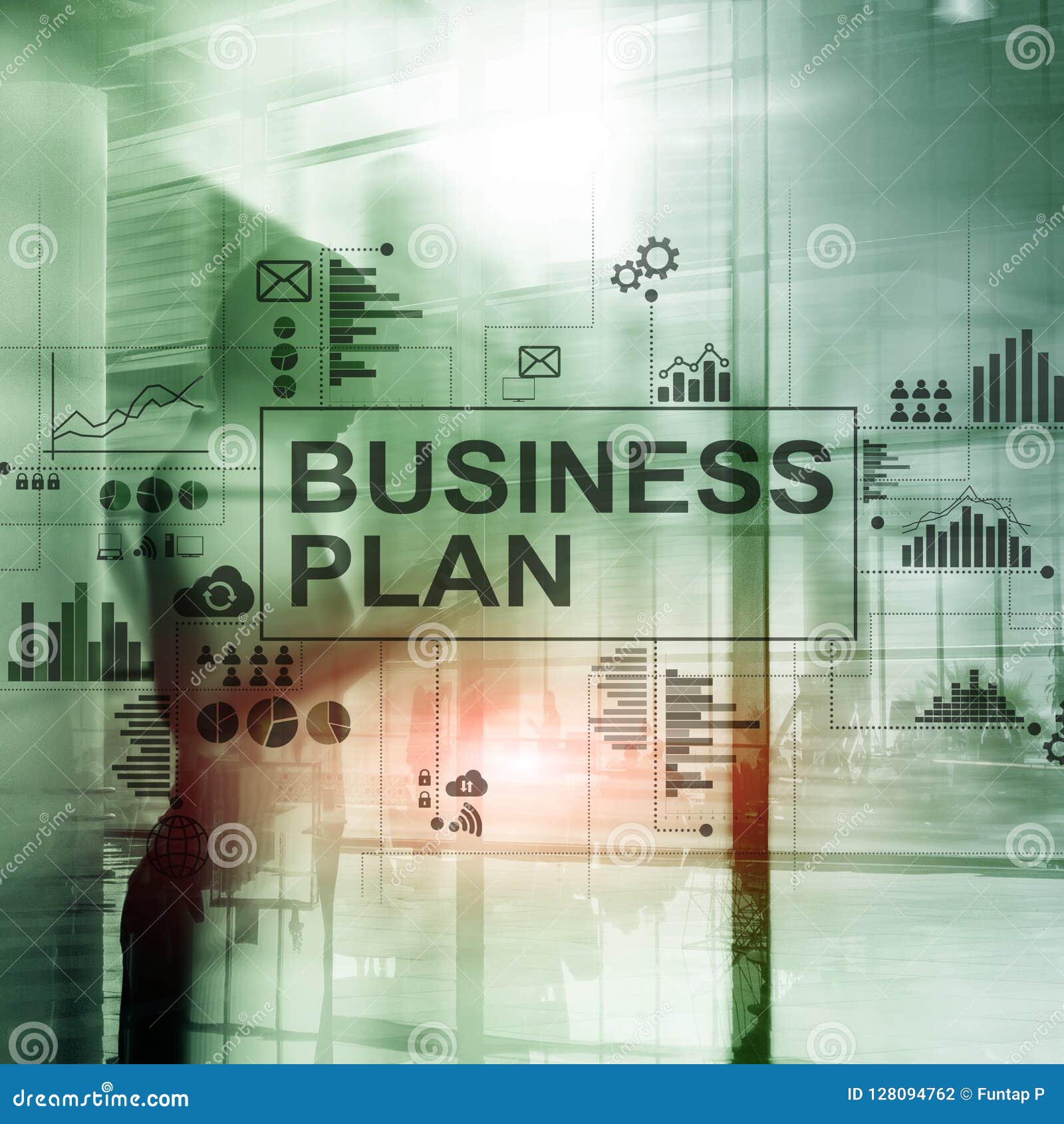 Double Exposure Business Plan and Strategy Concept Stock Illustration ...