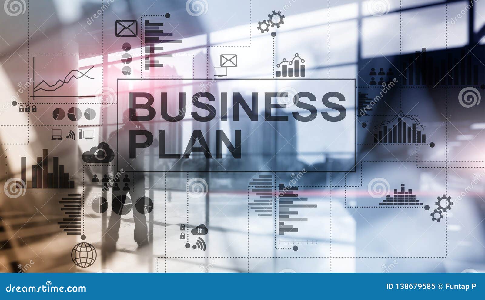 Double Exposure Business Plan and Strategy Concept. Stock Illustration ...
