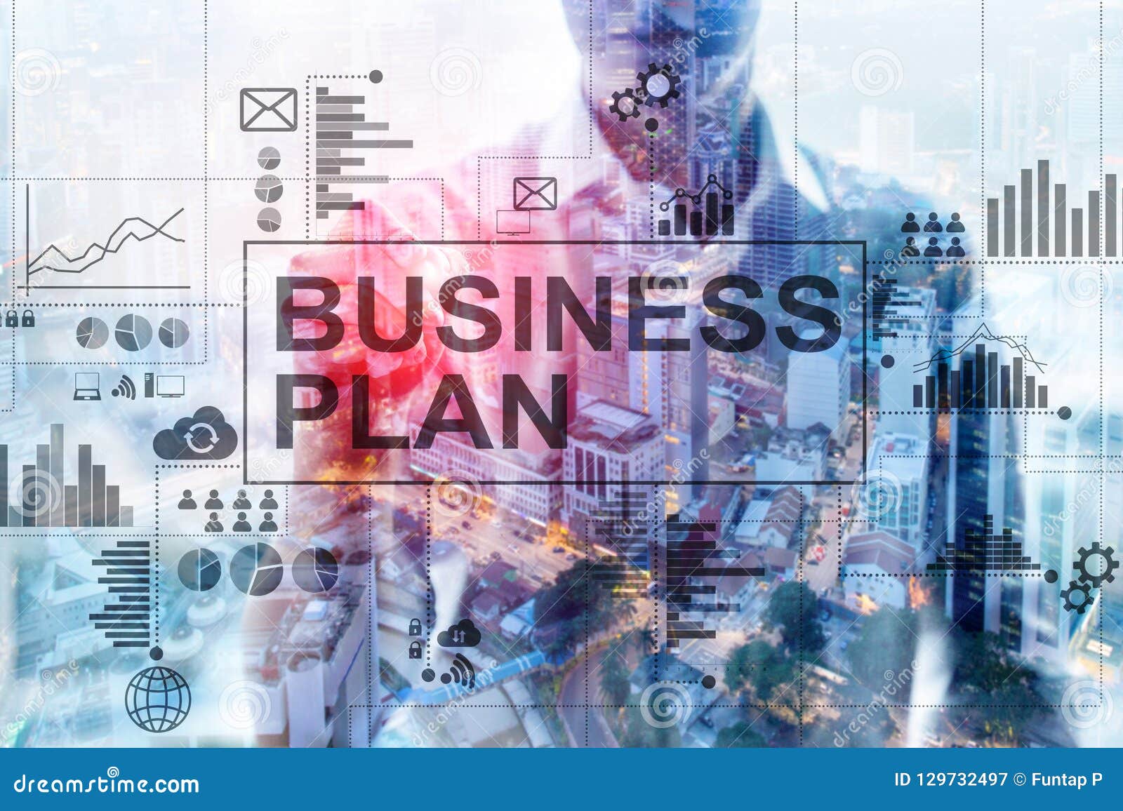Double Exposure Business Plan and Strategy Concept Stock Illustration ...