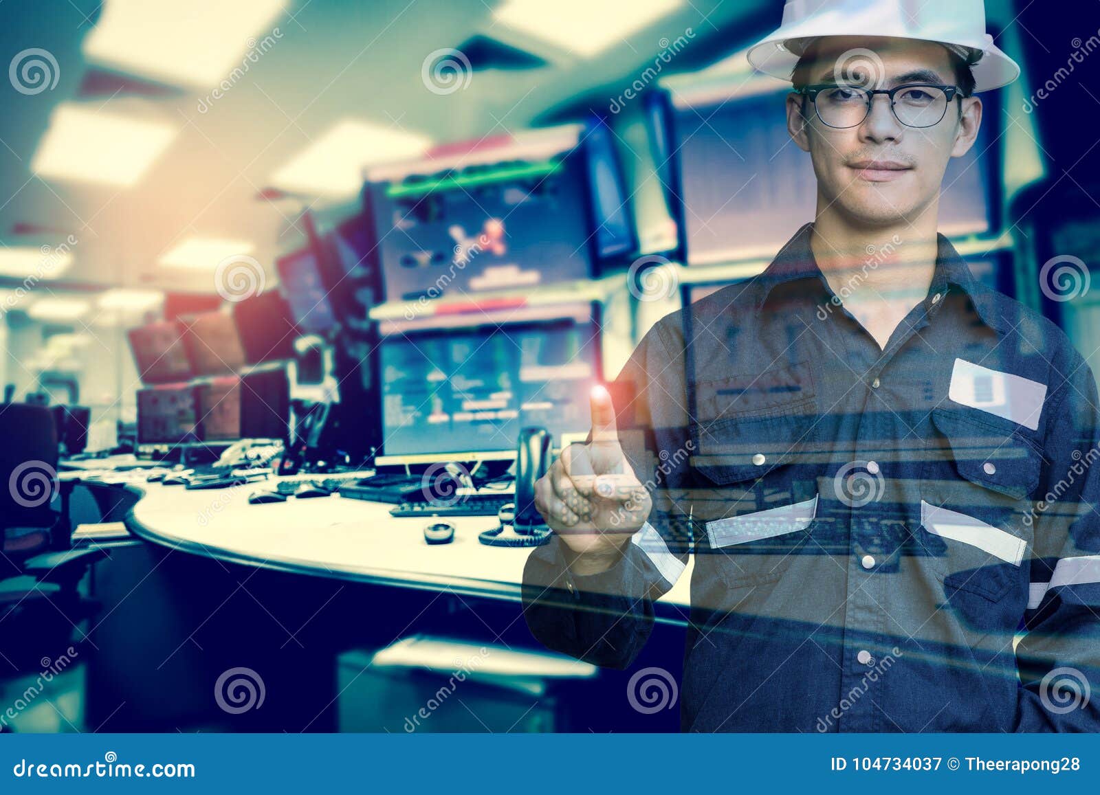 Dispatcher Man Computers Stock Photos - Free & Royalty-Free Stock ...